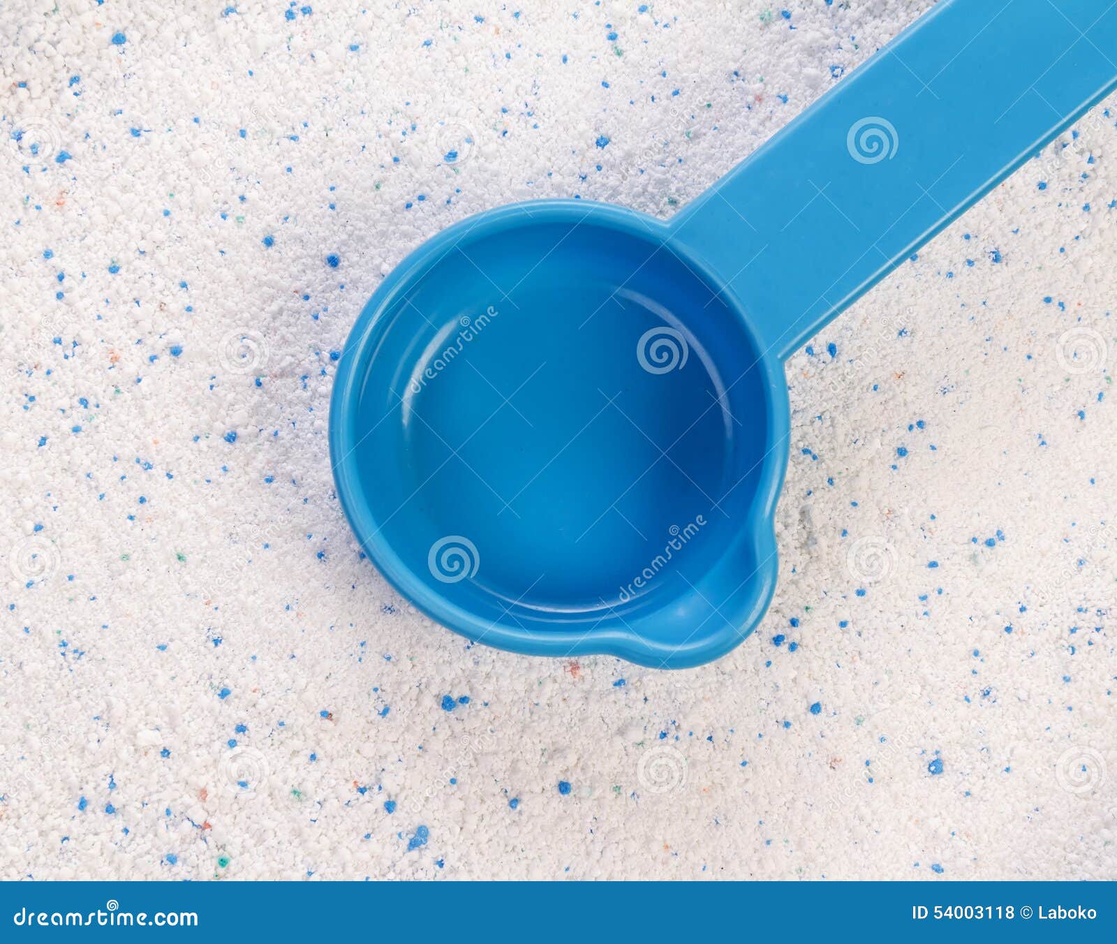 Washing Powder and Blue Container Stock Photo - Image of chemical, neat ...