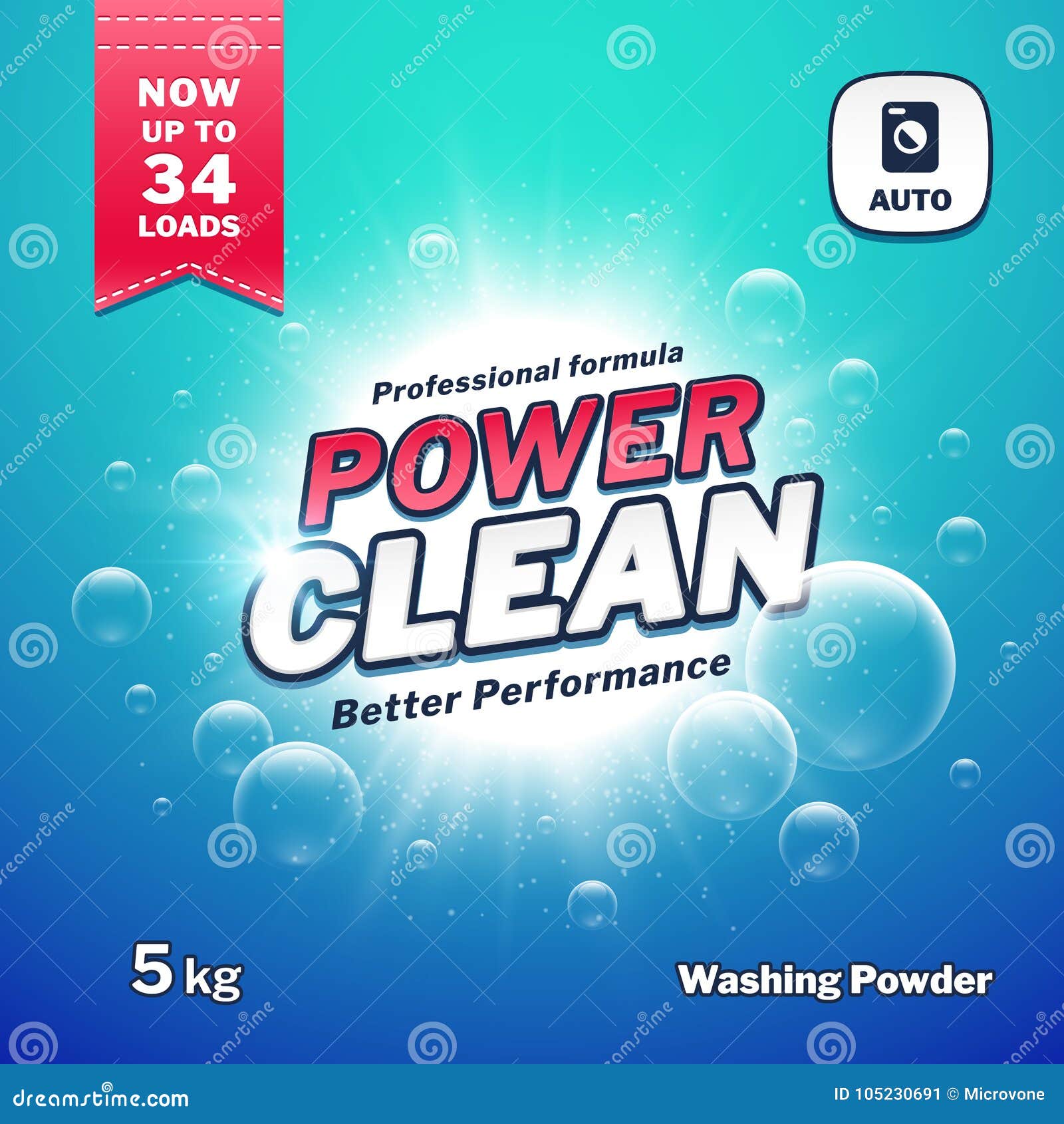 Washing Powder Bags Vector Realistic Mockup Set | CartoonDealer.com ...