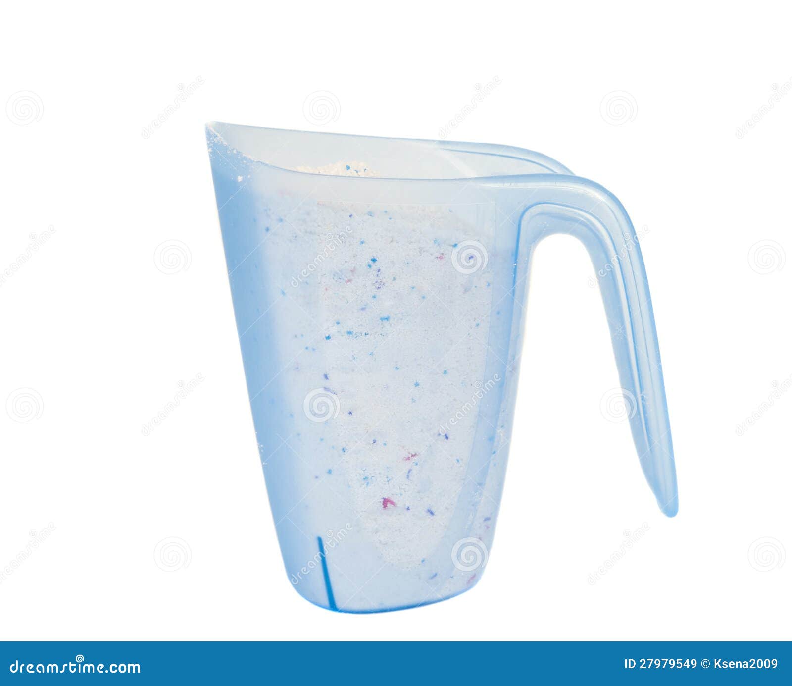 Washing Powder in a Measuring Cup Stock Image - Image of particle ...