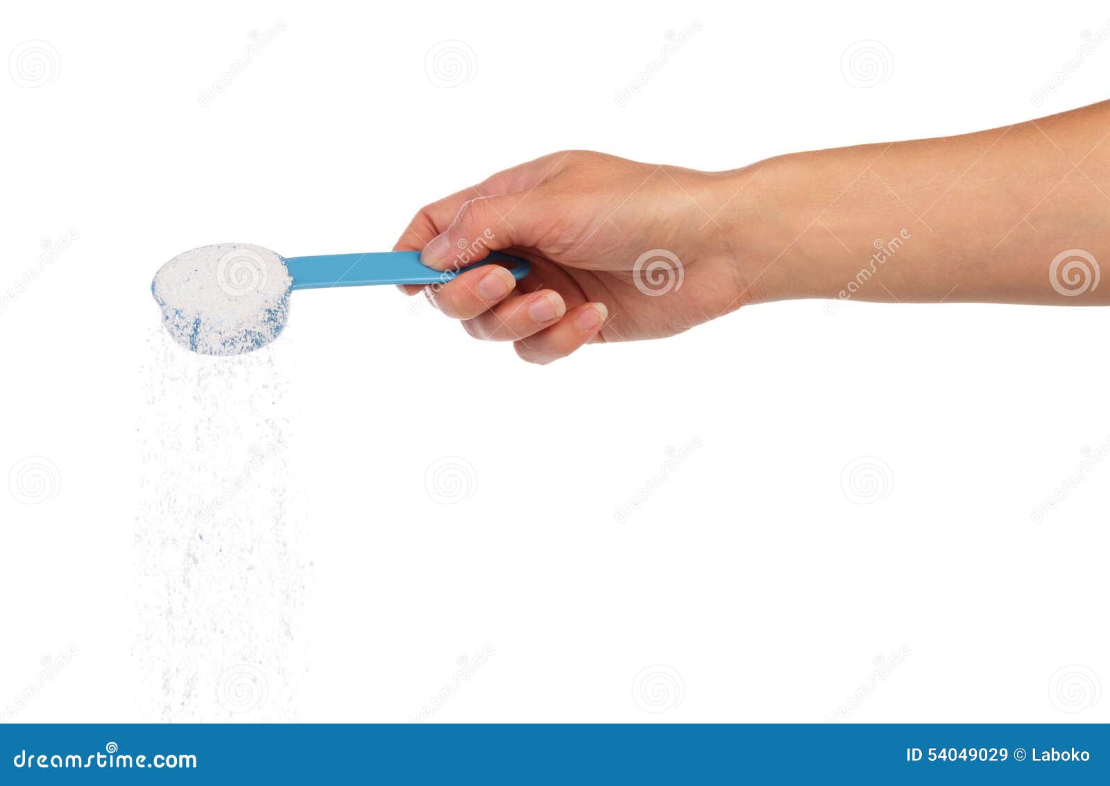 Washing Powder with Measuring Cup in Hand Stock Image - Image of ...