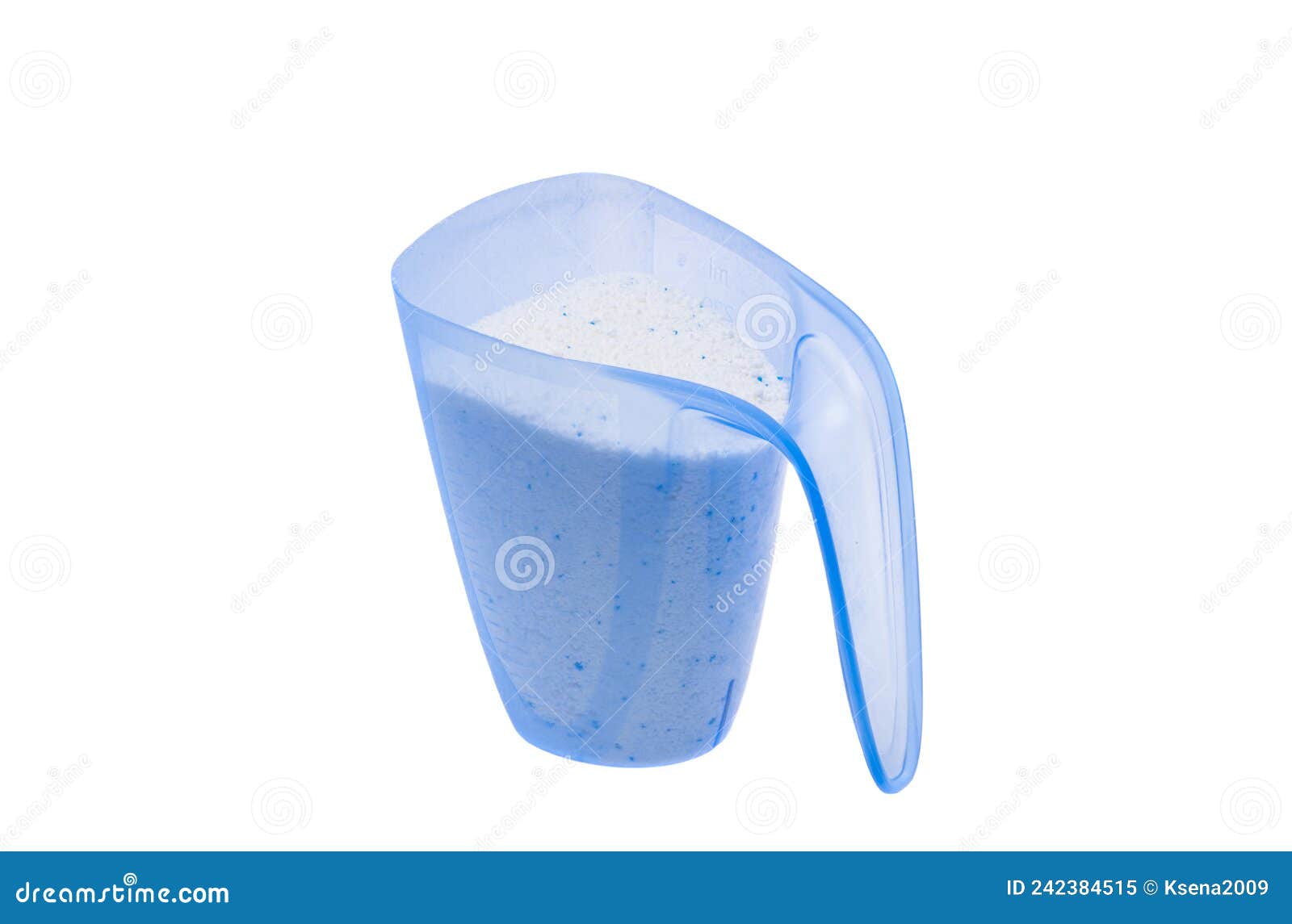Washing Powder in Measuring Cup Isolated Stock Image - Image of ...