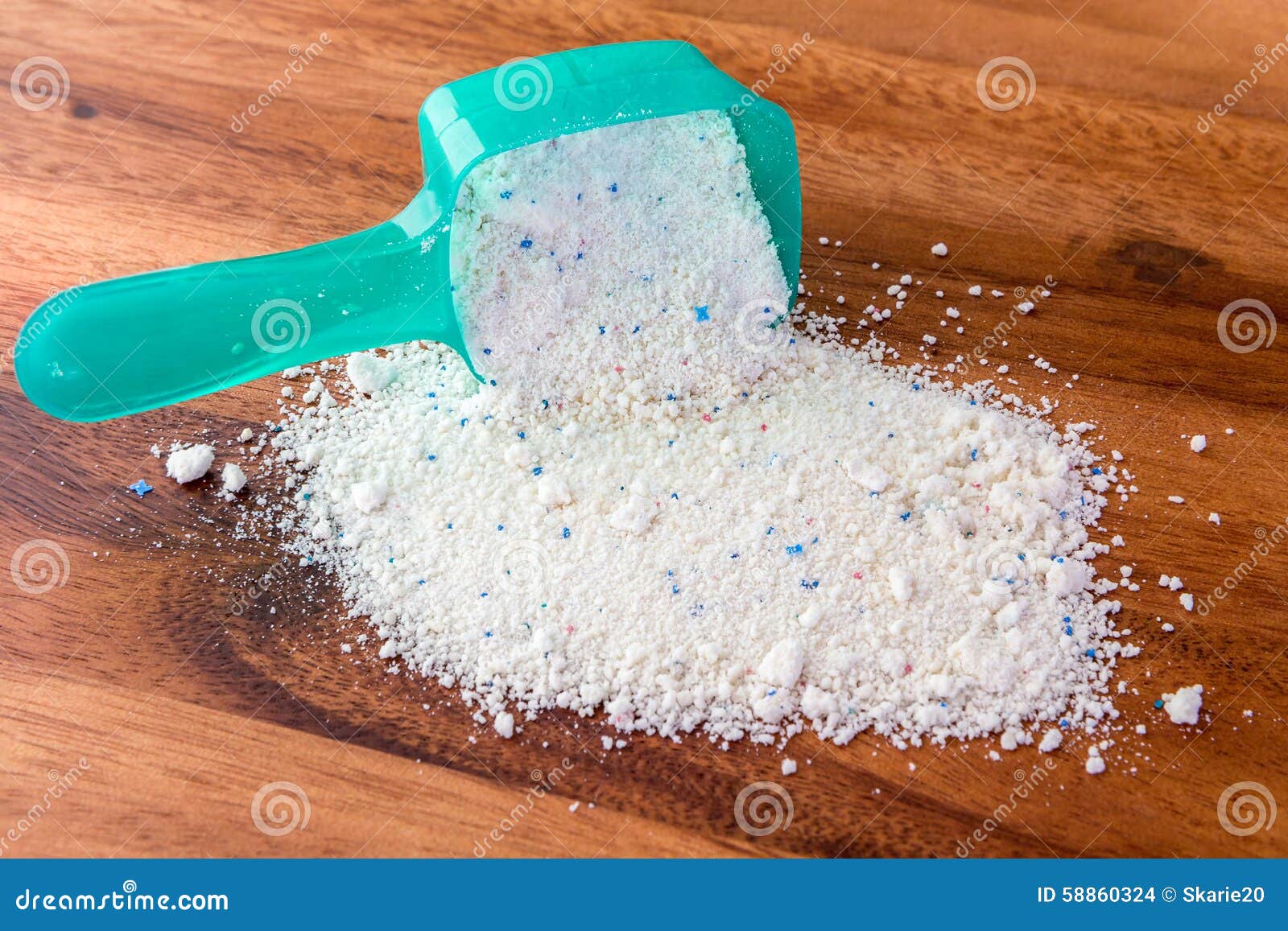 Washing Powder in Measuring Spoon Stock Photo - Image of chores ...