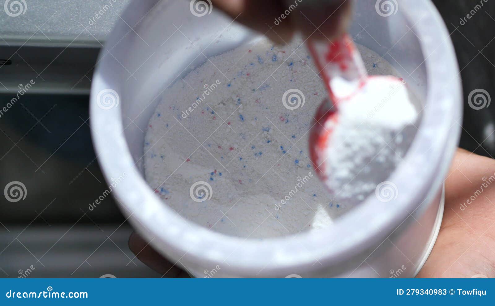 Washing Powder in Plastic Container Stock Video - Video of fresh ...