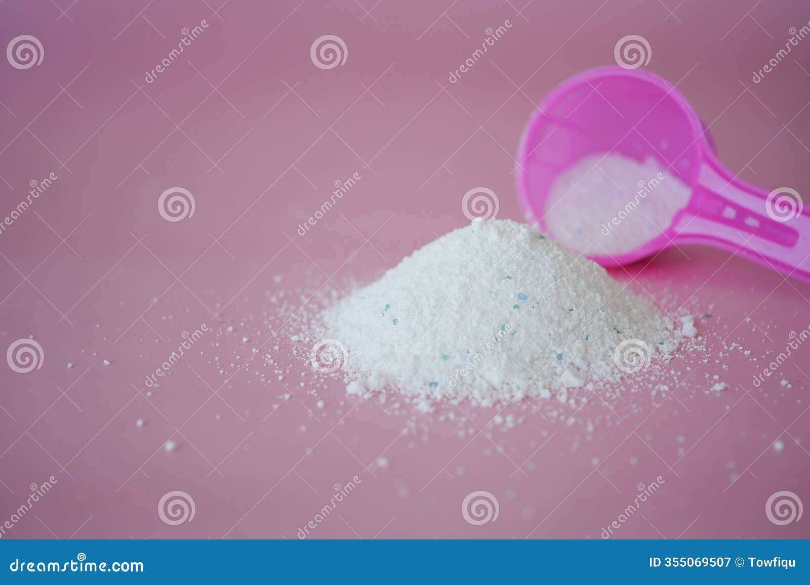 Washing Powder in Plastic Spoon on Table Stock Image - Image of wash ...