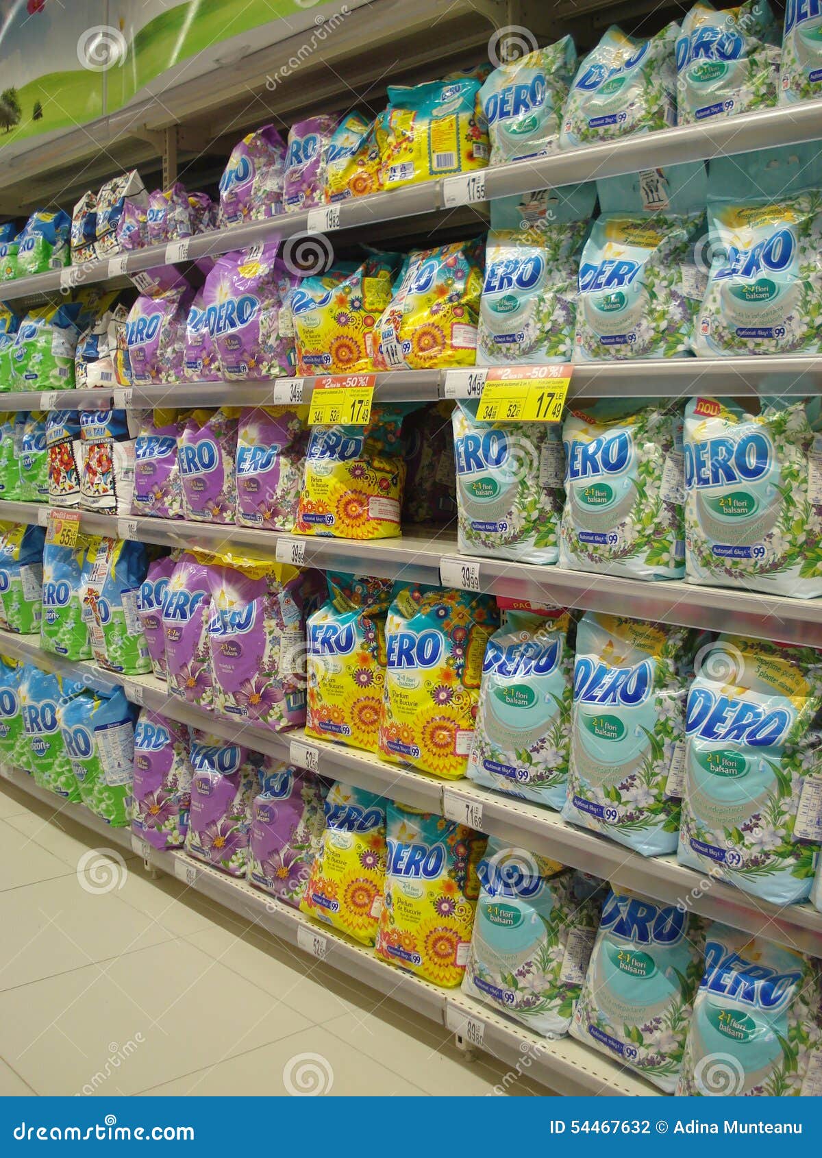 Washing Powder Shelf in Hypermarket Editorial Photography - Image of ...
