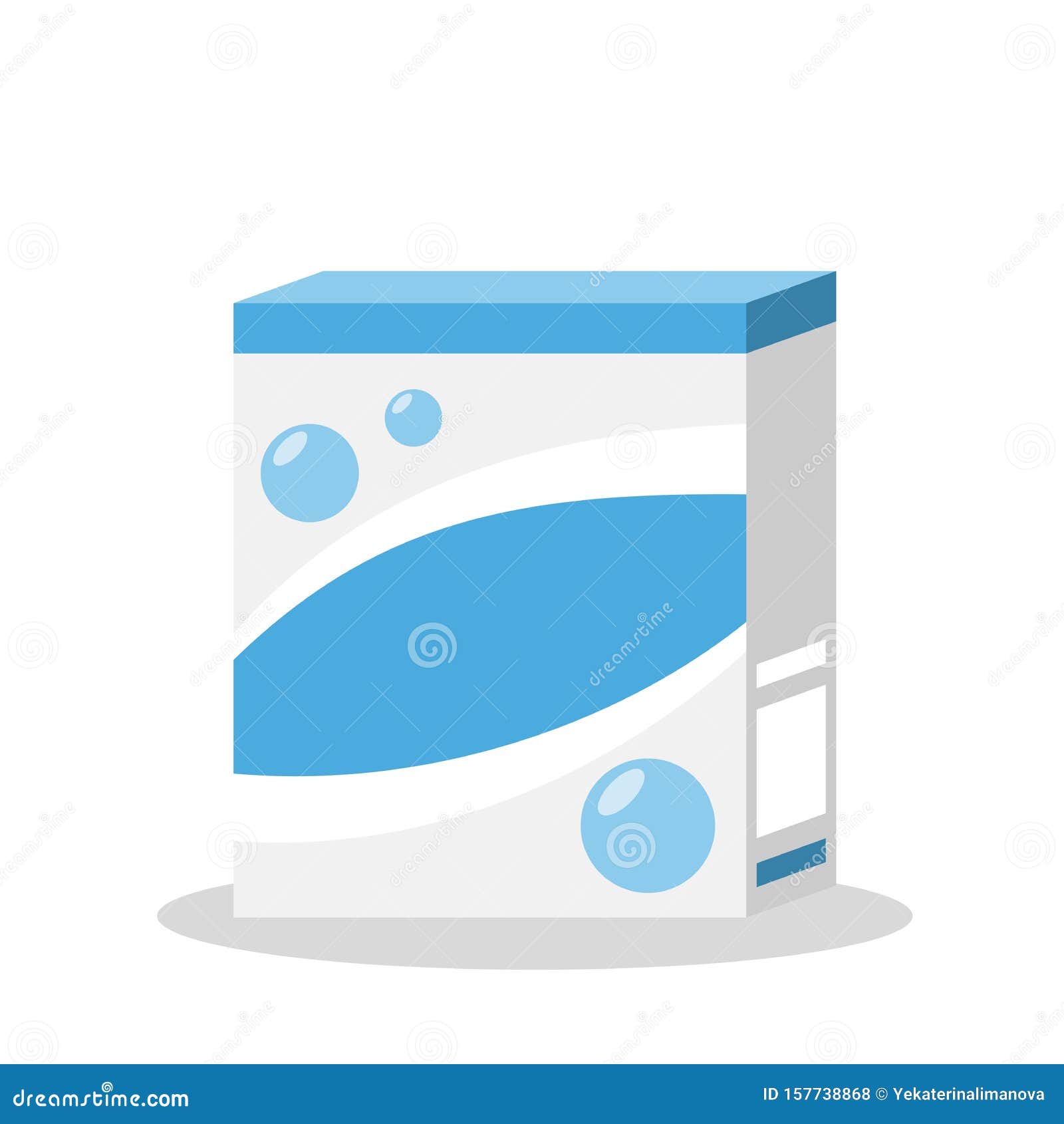 Washing powder stock vector. Illustration of isolated - 157738868