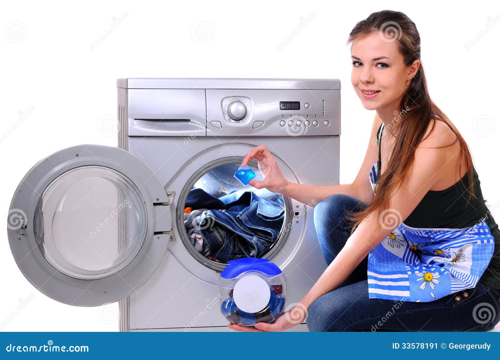 Washing stock image. Image of isolated, holding, basket - 33578191