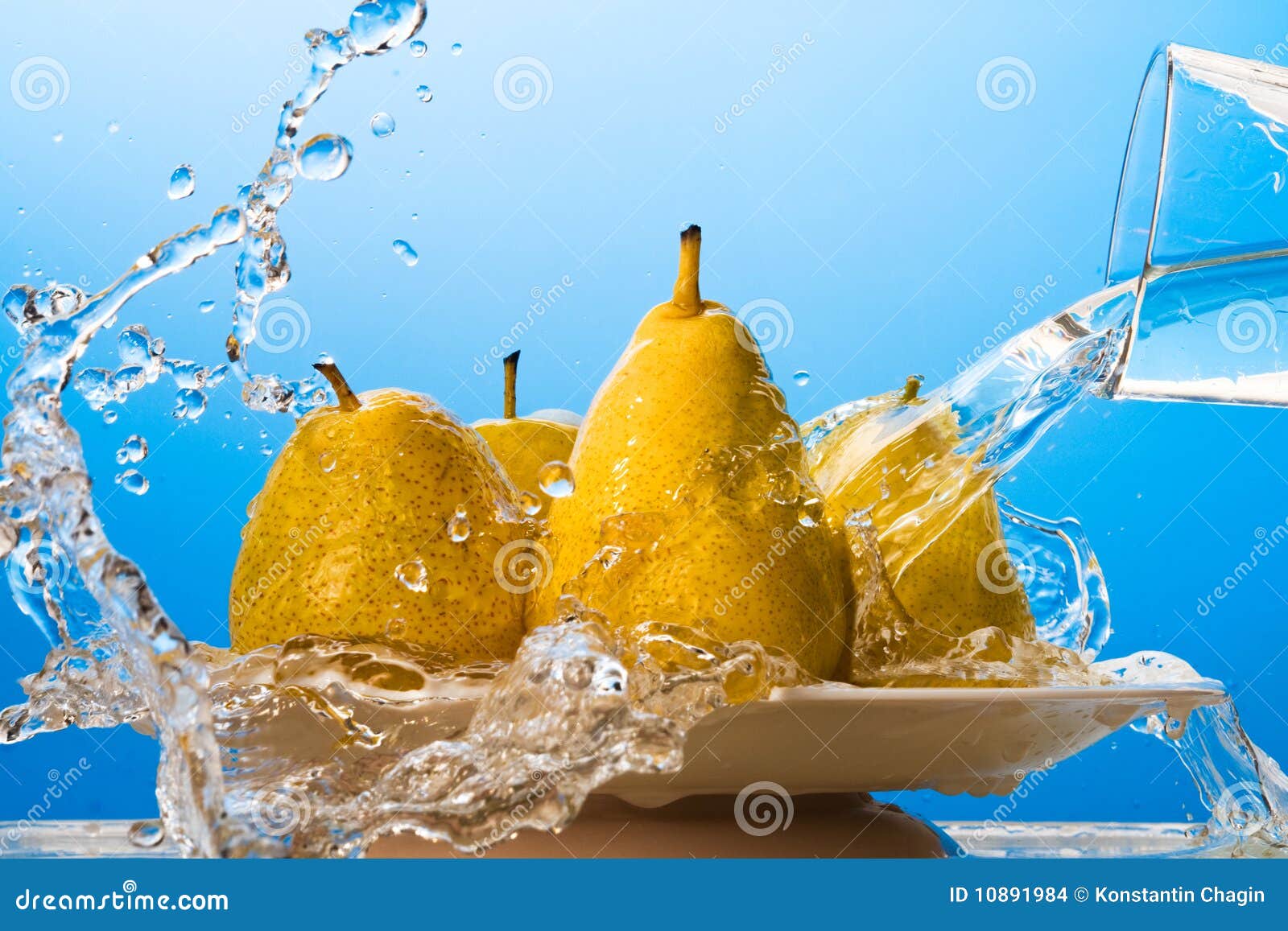 Washing ripe pears stock photo. Image of bubble, pear - 10891984