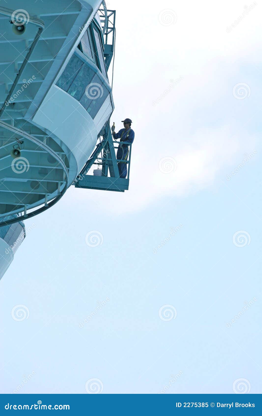 Washing the Ship stock image. Image of worker, clean, water - 2275385