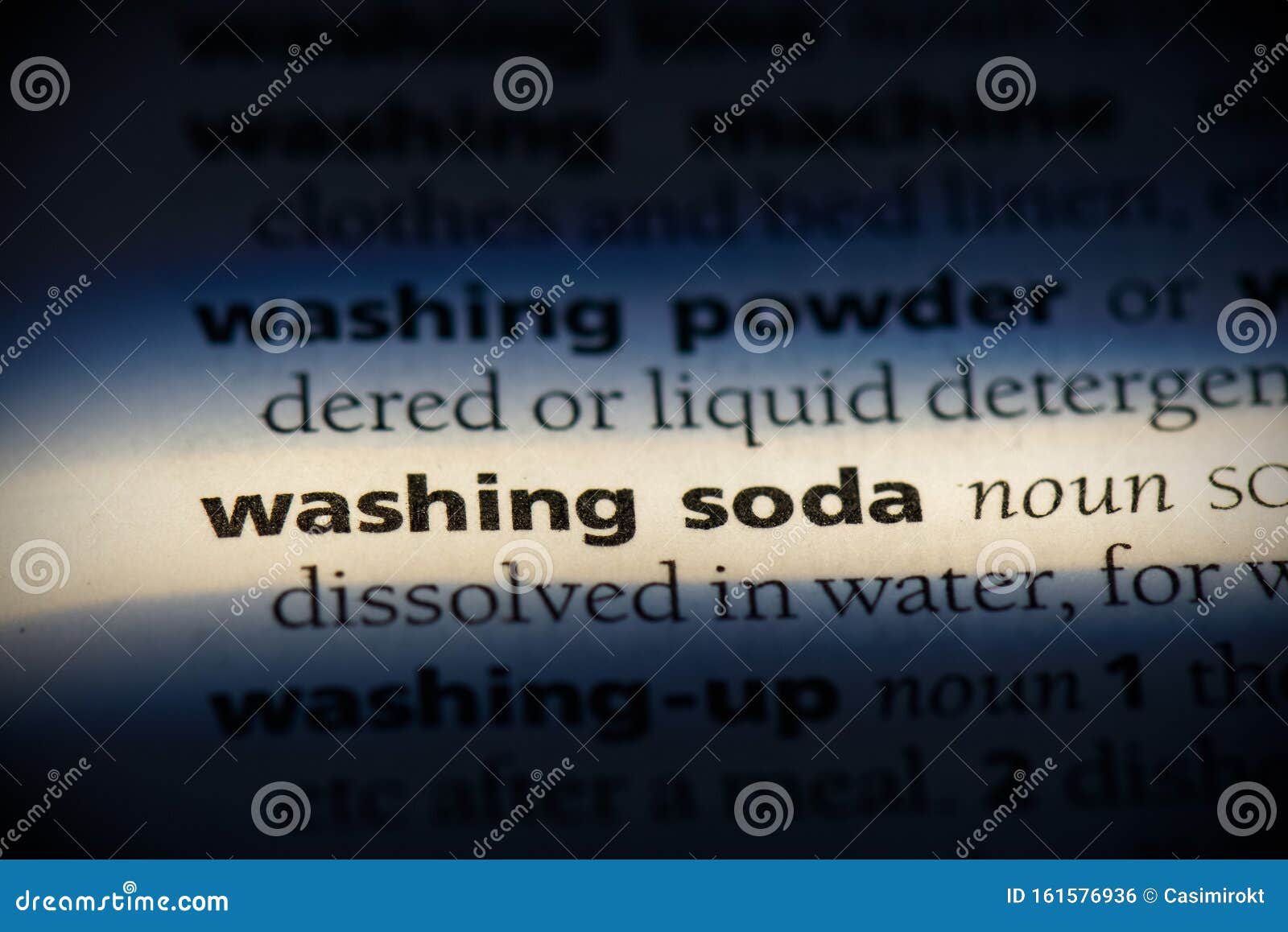 Washing soda stock photo. Image of book, dictionary - 161576936