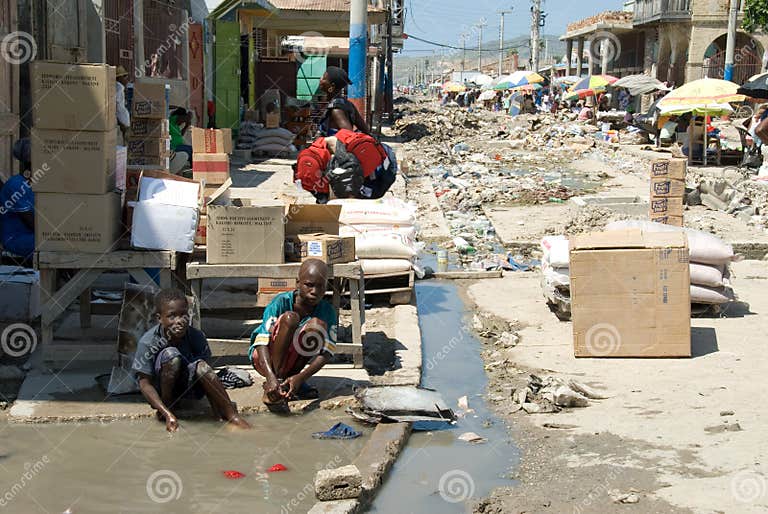 Washing in Street editorial stock photo. Image of destruction - 7543908
