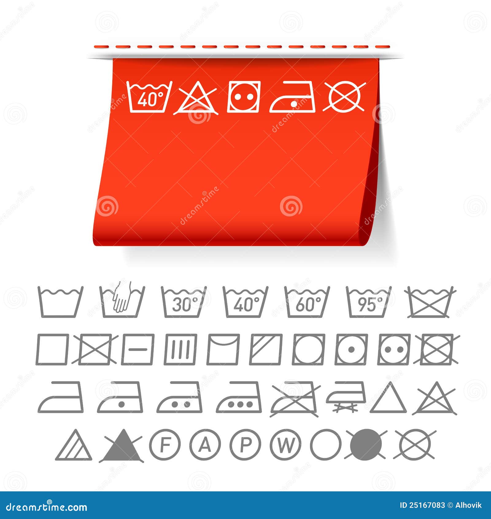 Washing symbols stock vector. Illustration of advice - 25167083