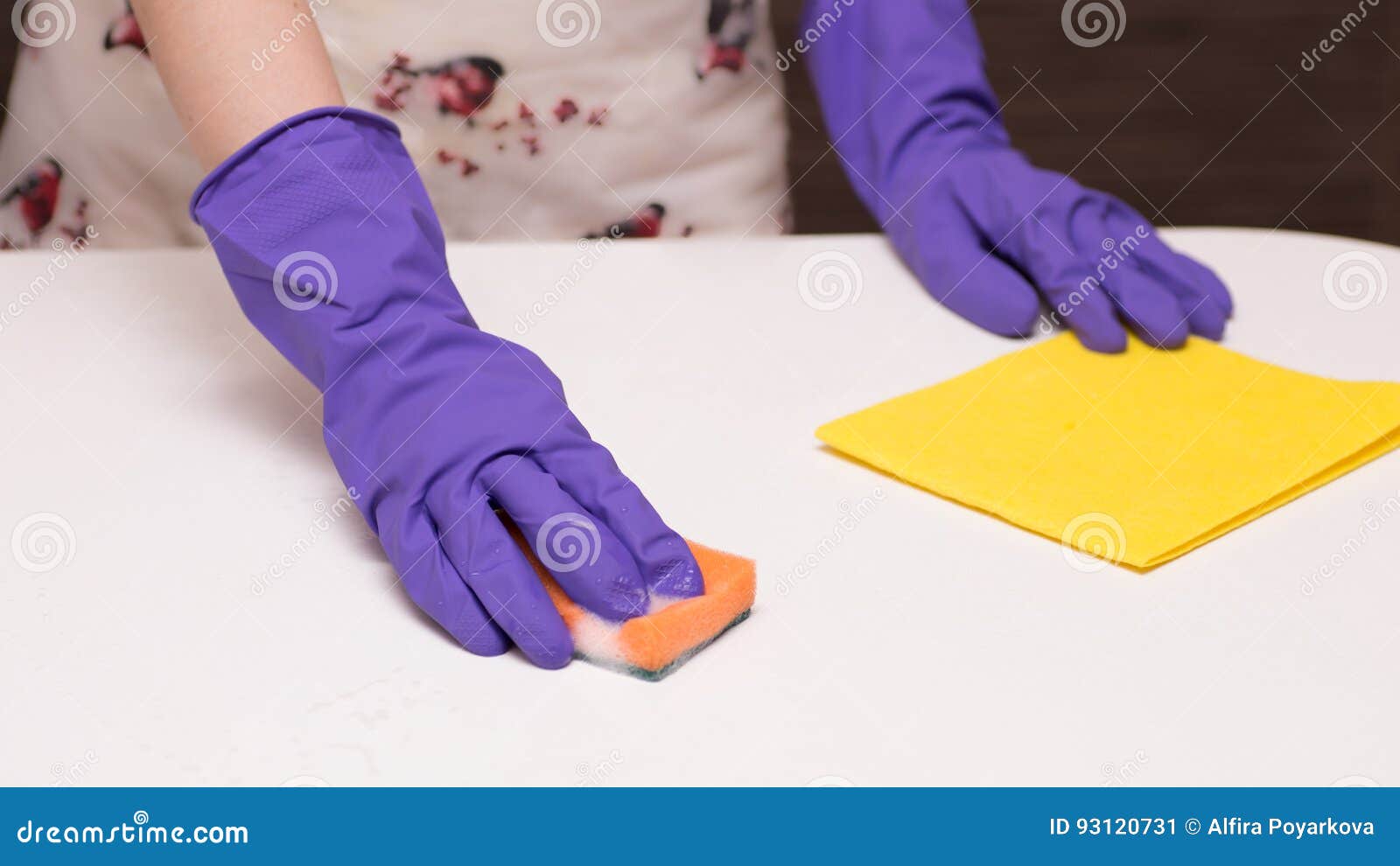 Washing the table stock image. Image of hygiene, domestic - 93120731