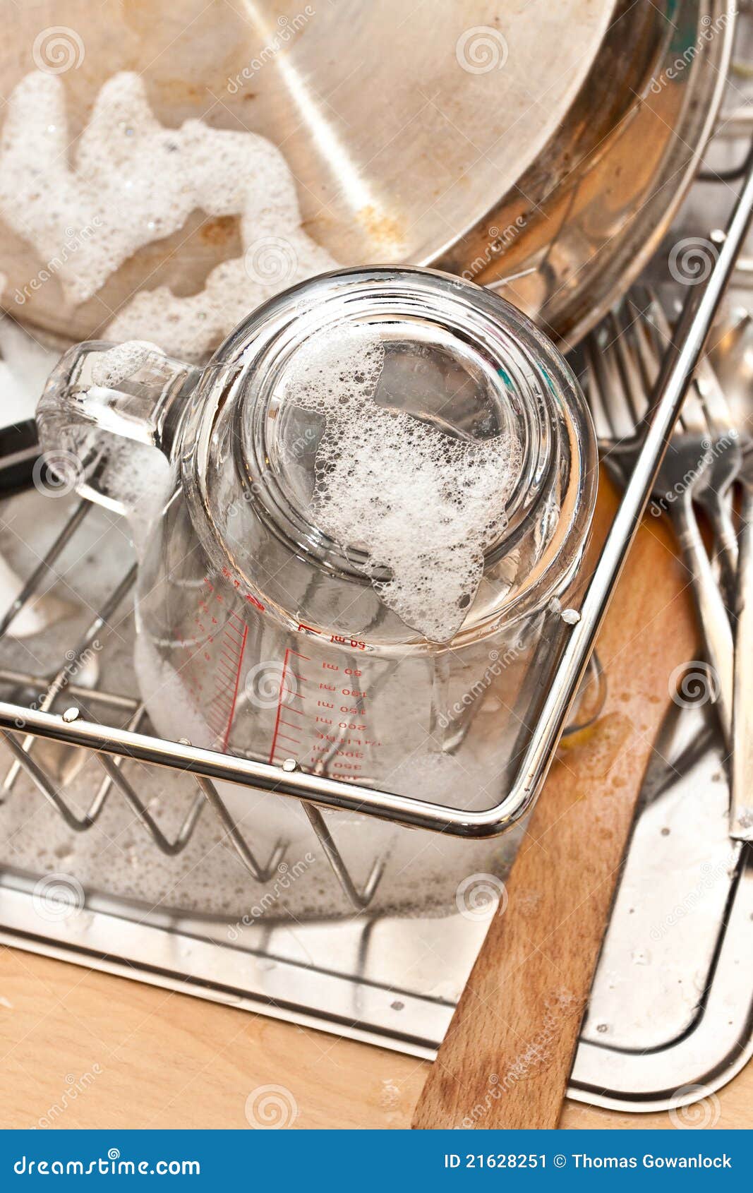 Washing up stock image. Image of detergent, forks, board - 21628251