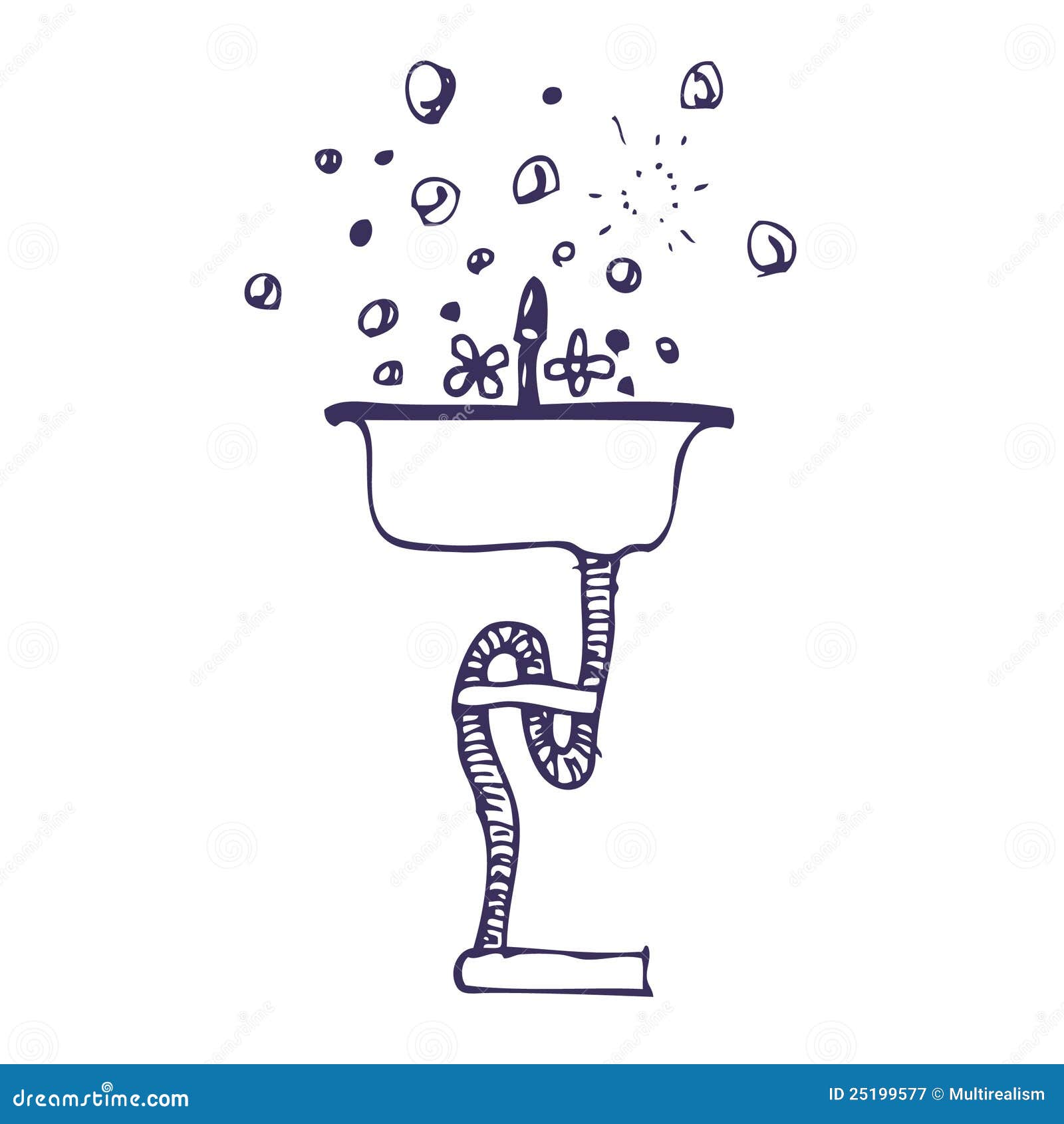 Washing up stock vector. Illustration of detergent, drop - 25199577