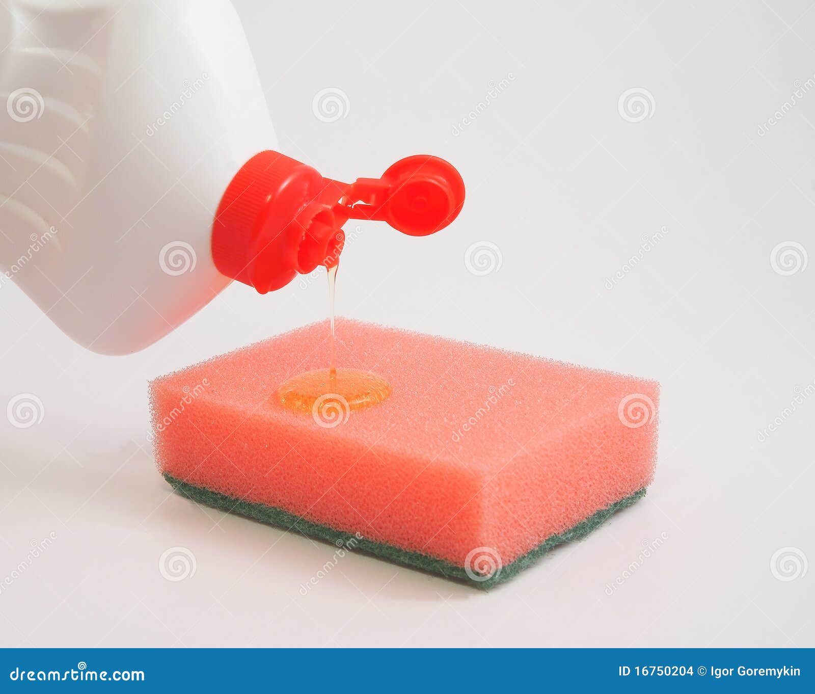 Washing-up Liquid on a Sponge Stock Photo - Image of stream, kitchen ...
