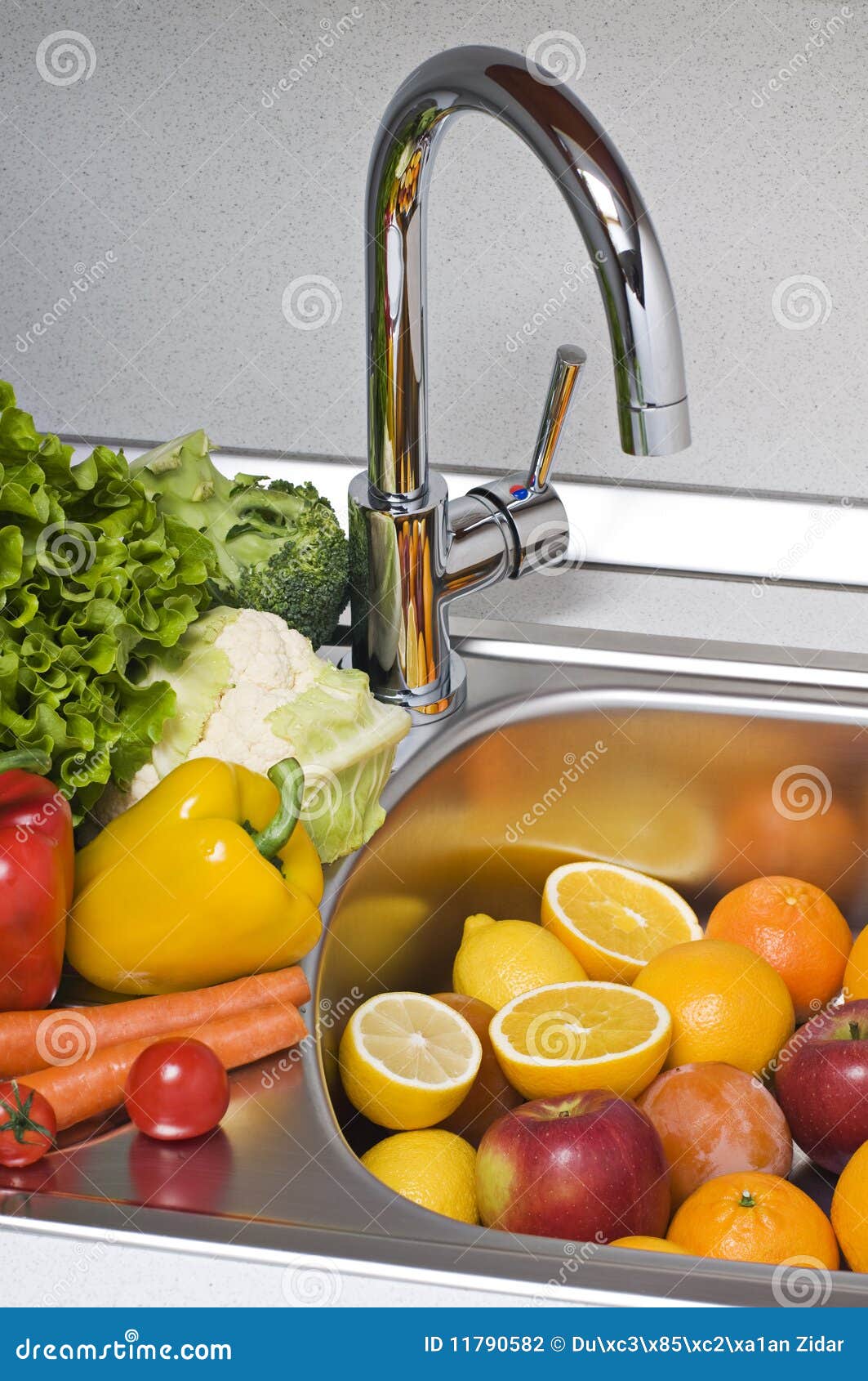 Washing vegetables stock photo. Image of apple, vegetable - 11790582