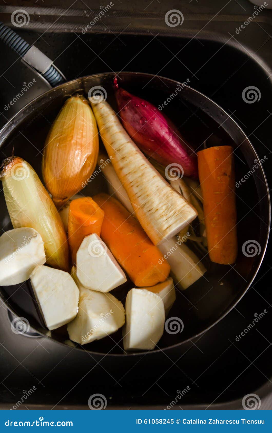 Washing vegetables stock image. Image of cooking, cutting - 61058245