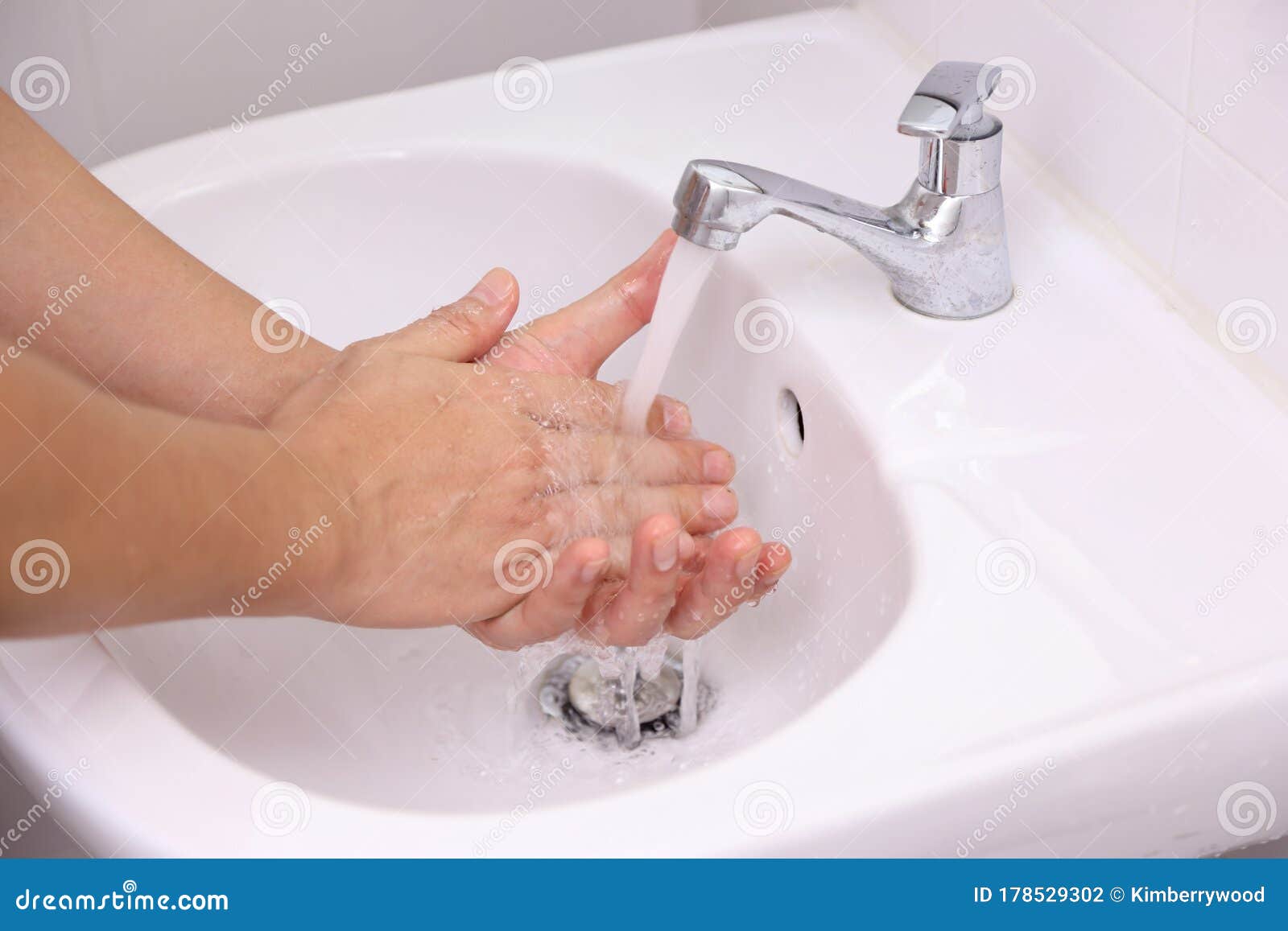 Washing stock photo. Image of person, hand, indoor, ceramic - 178529302