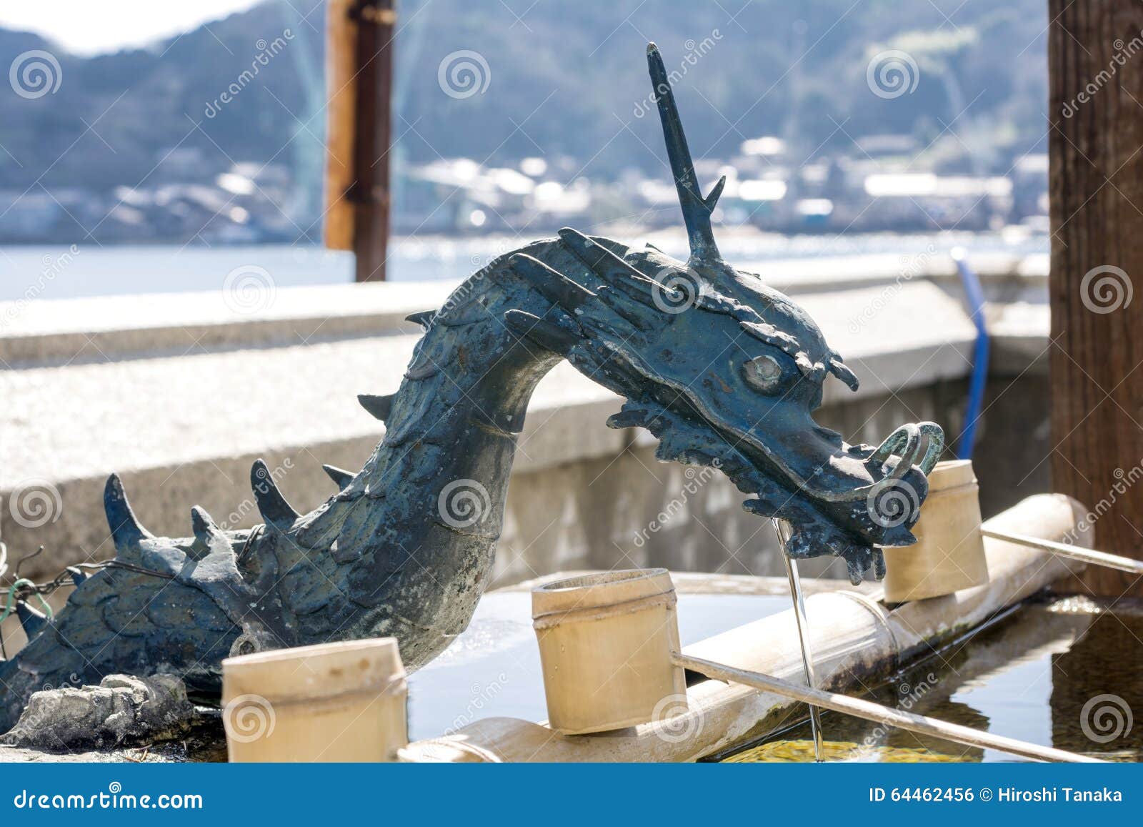 Washing Water in Shinto Shrine Stock Photo - Image of green, japan ...