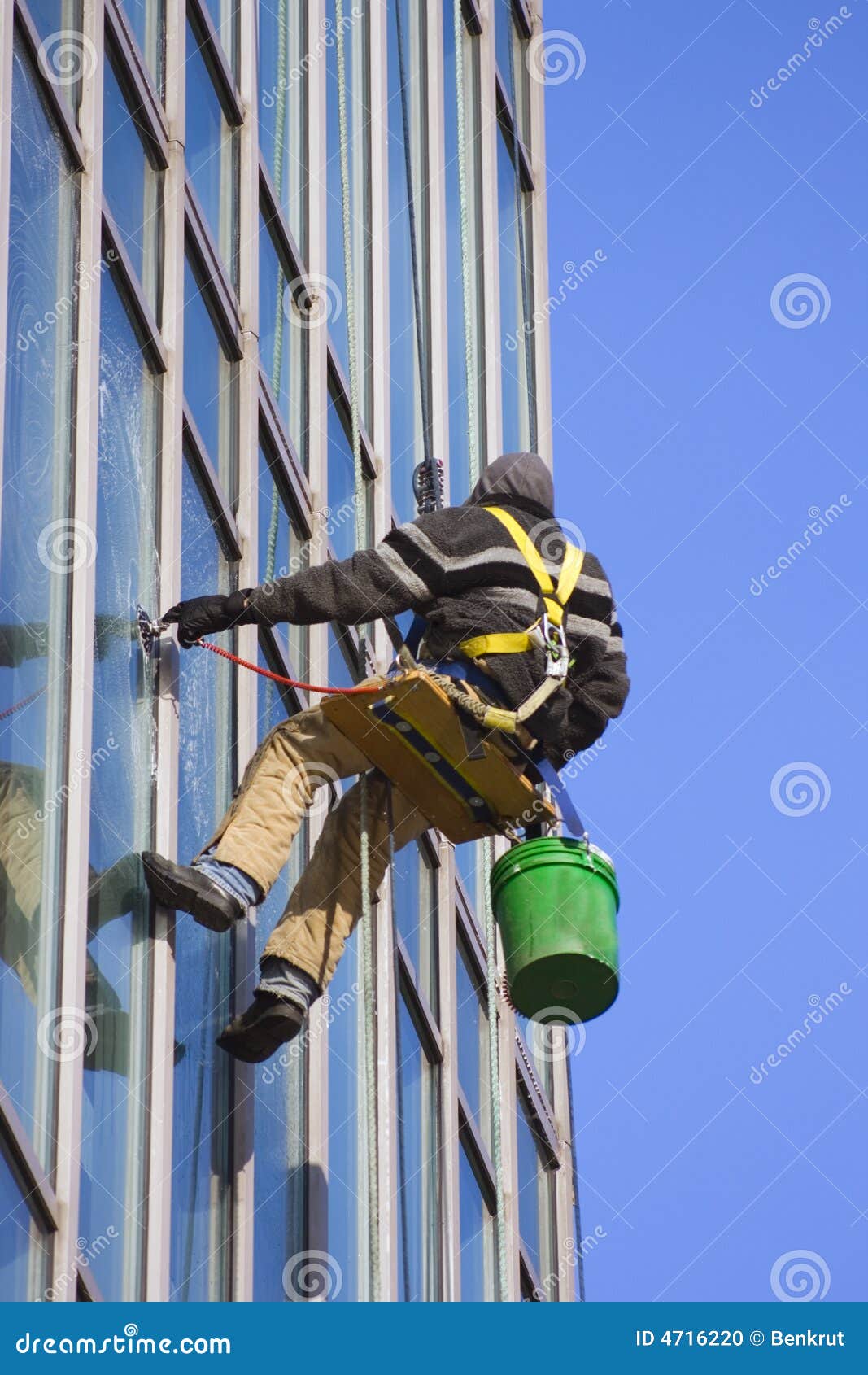 Washing windows stock photo. Image of clean, manual, residential - 4716220