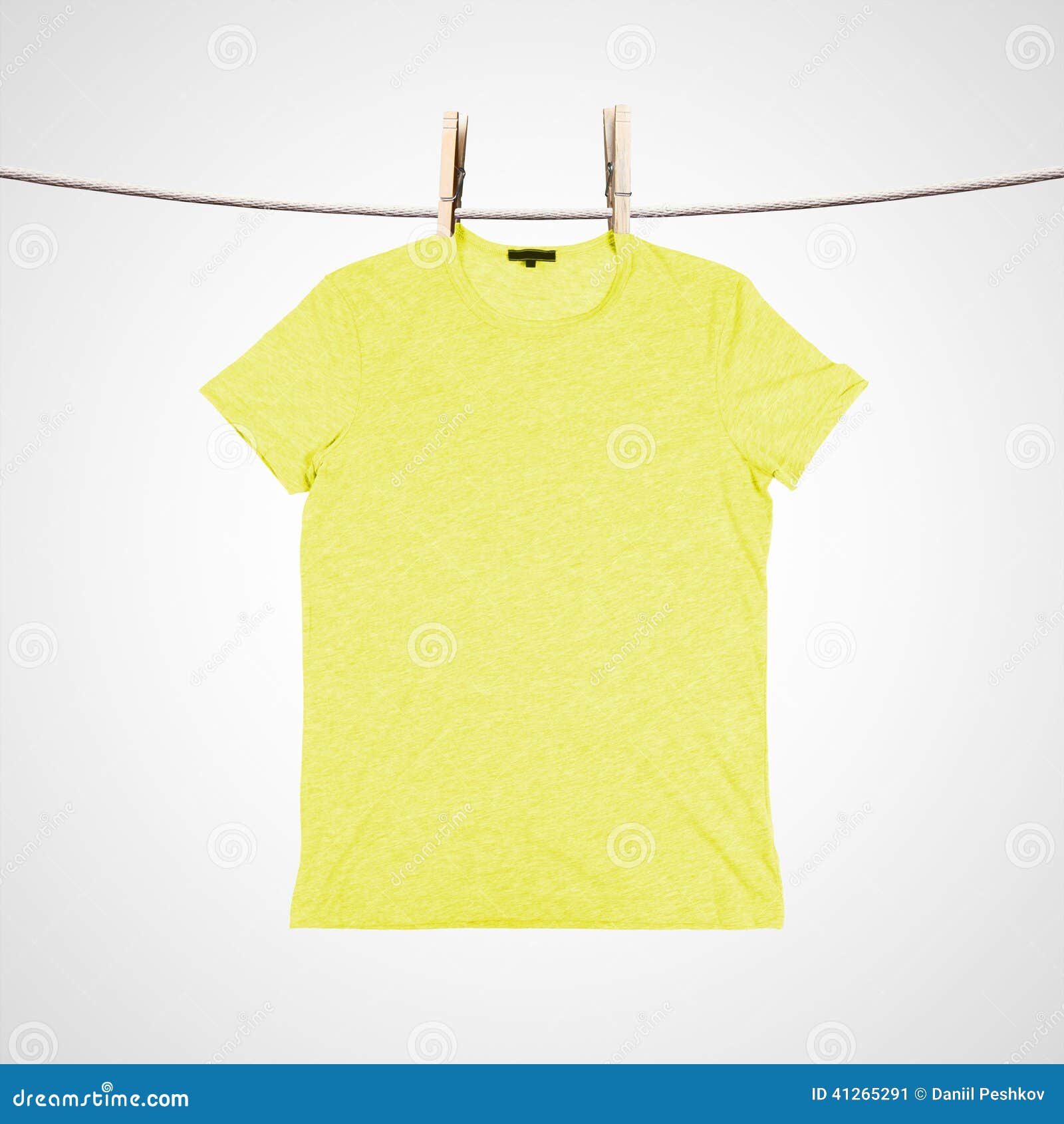 Washing yellow tshirt stock image. Image of single, isolated - 41265291