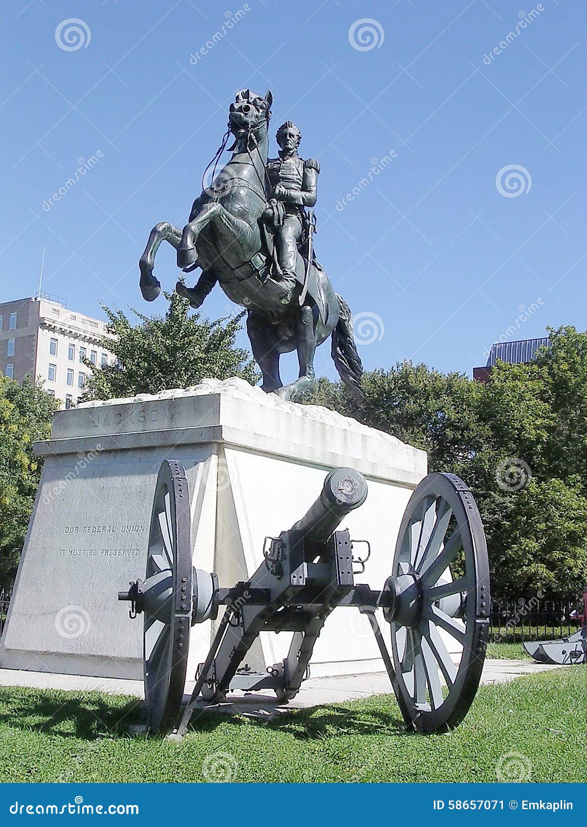 Washington Andrew Jackson Monument 2004 Stock Image - Image of statue ...