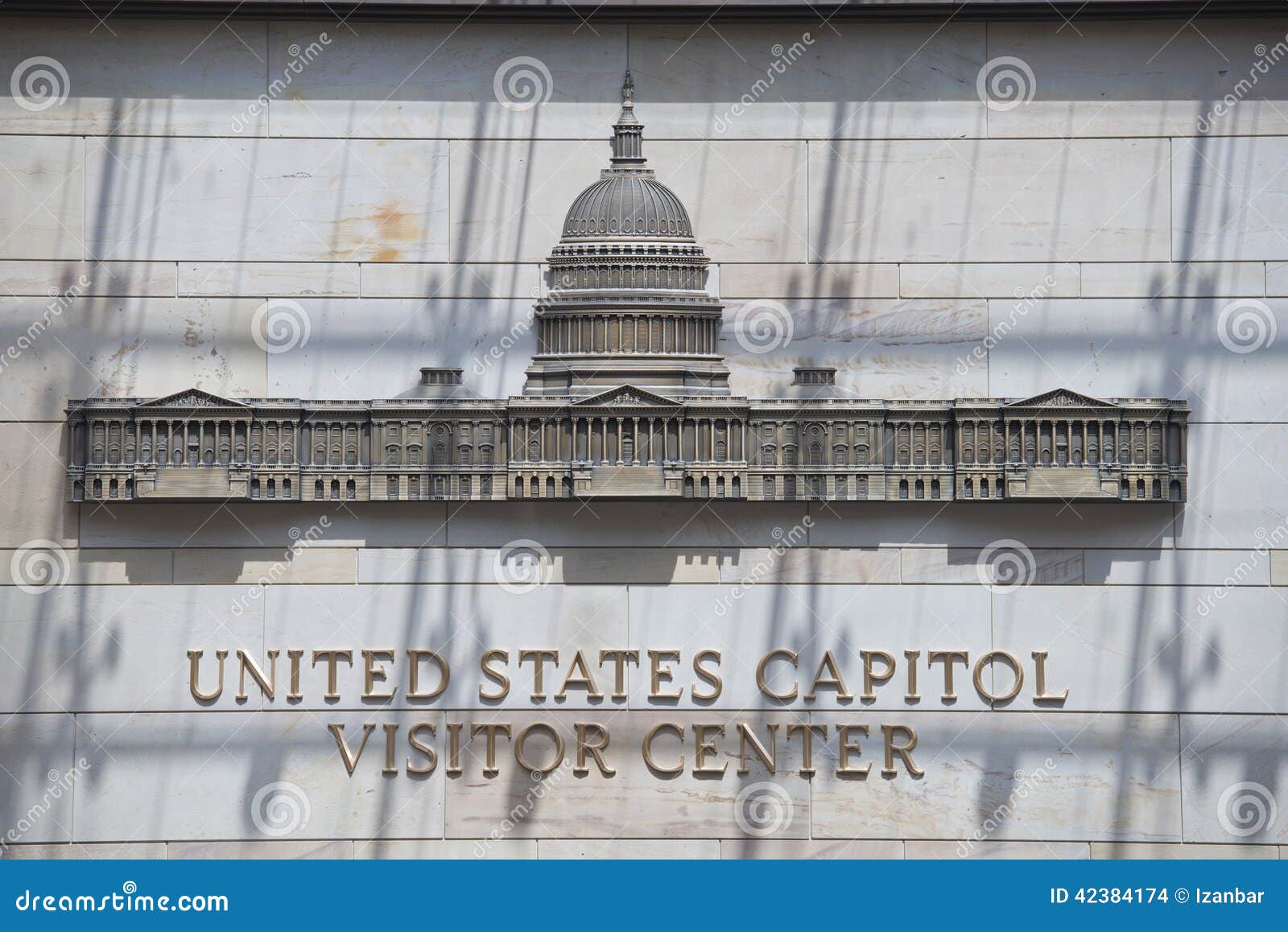 Washington Capitol Visitor Center Sign Stock Photo - Image of fresco ...