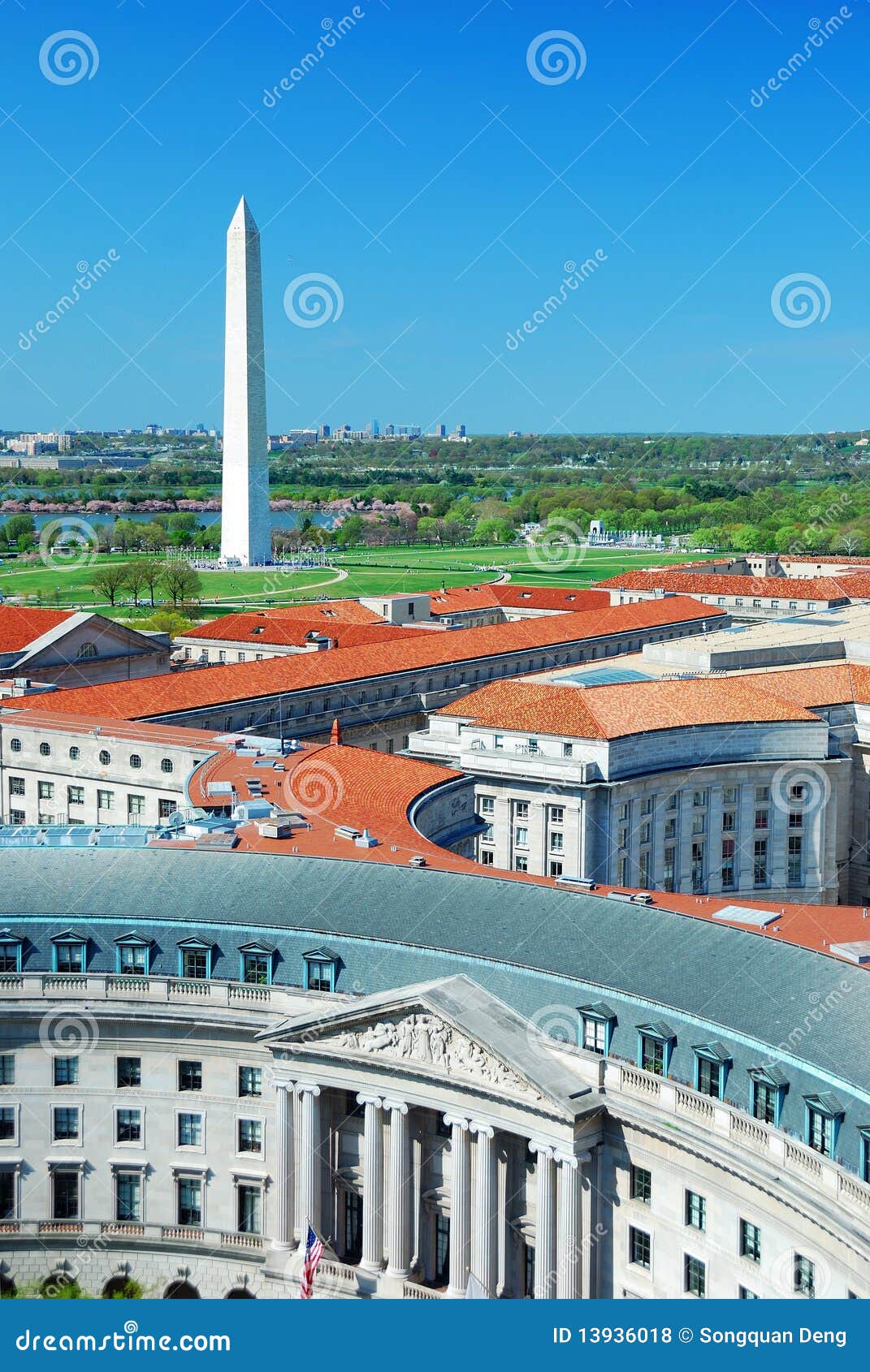 Washington DC aerial view stock photo. Image of political - 13936018