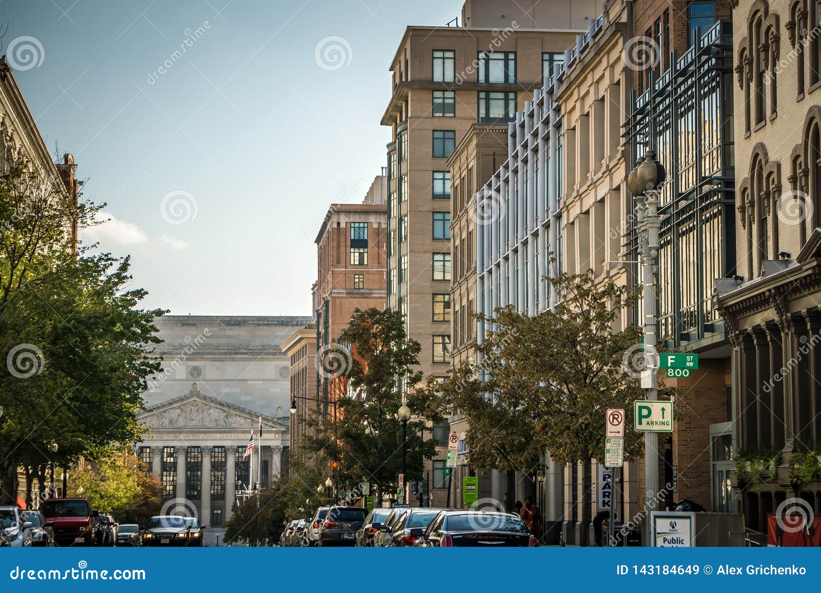 Washington Dc City Streets and Historic Architecture Editorial Stock ...