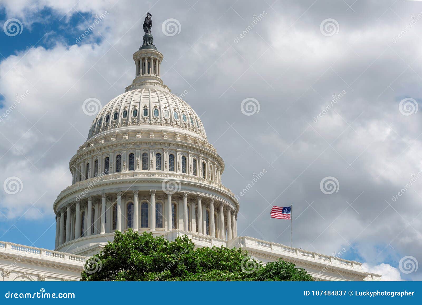 Washington DC, De Bouw Van Het Capitool Van De V Stock Afbeelding ...