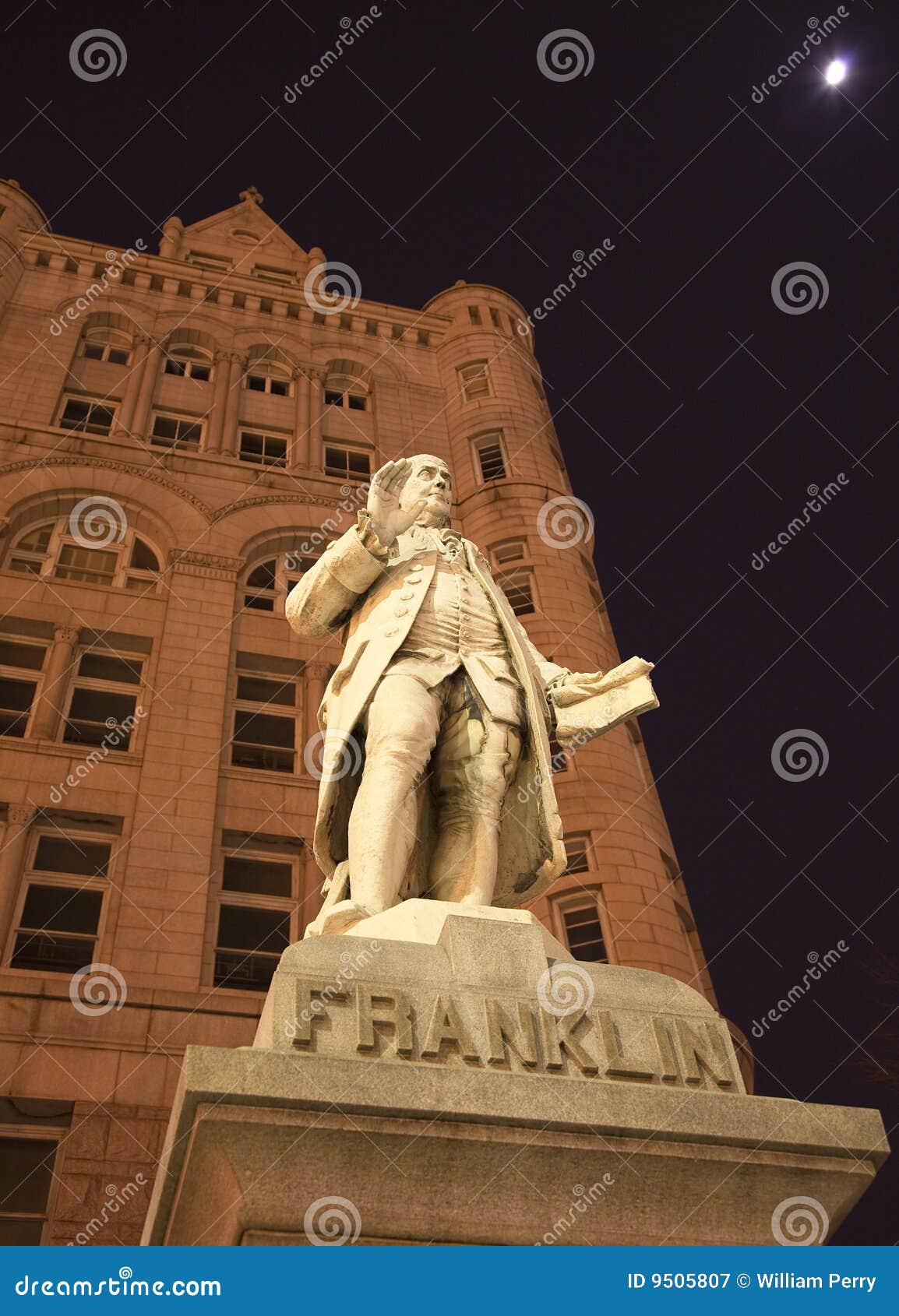 Washington DC De La Estatua De Benjamin Franklin Imagen de archivo ...