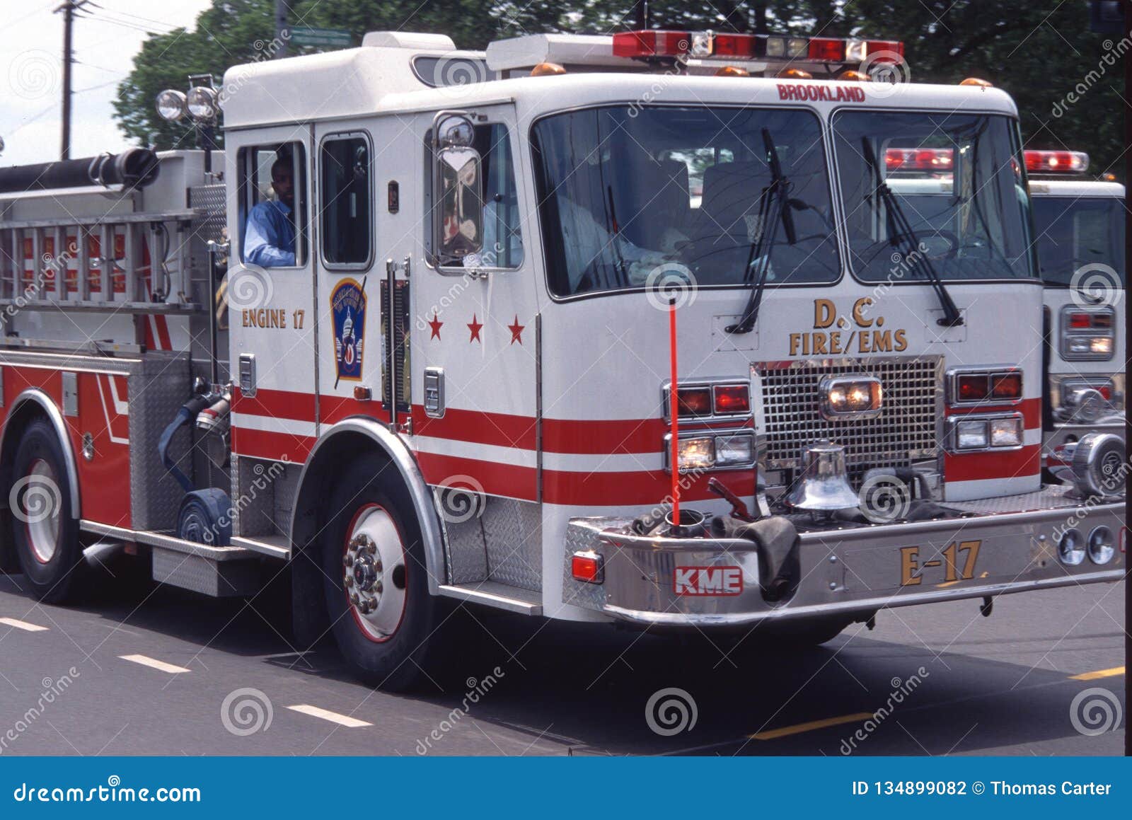 Washington DC fire truck editorial photography. Image of driving ...