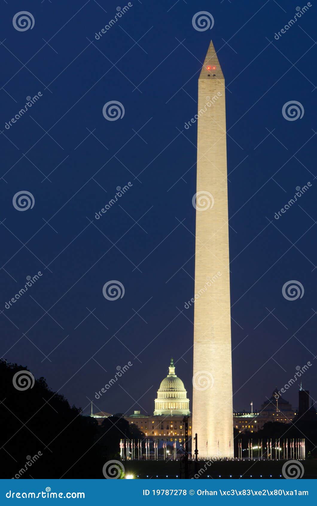 Washington DC - Monument and Capitol Building Editorial Stock Photo ...
