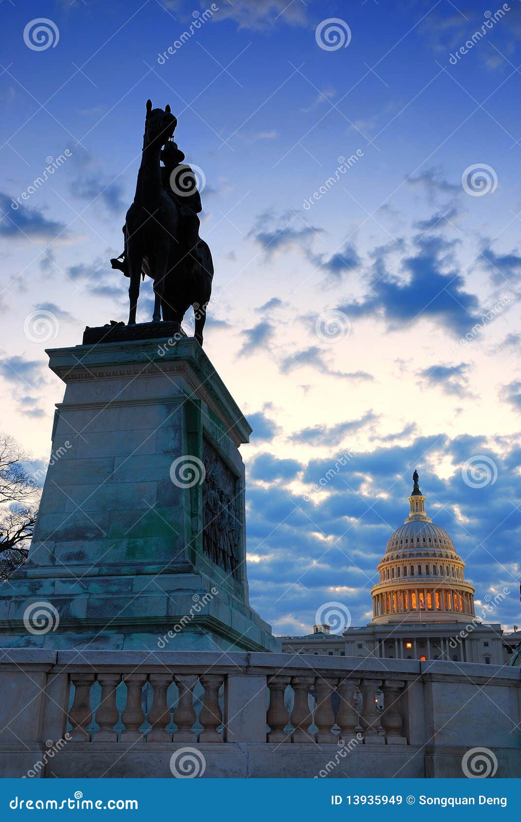 Washington DC in the Morning. Stock Image - Image of american, federal ...