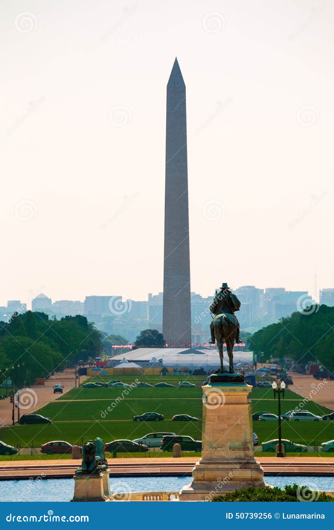 Washington DC the National Mall from Capitol Stock Photo - Image of ...