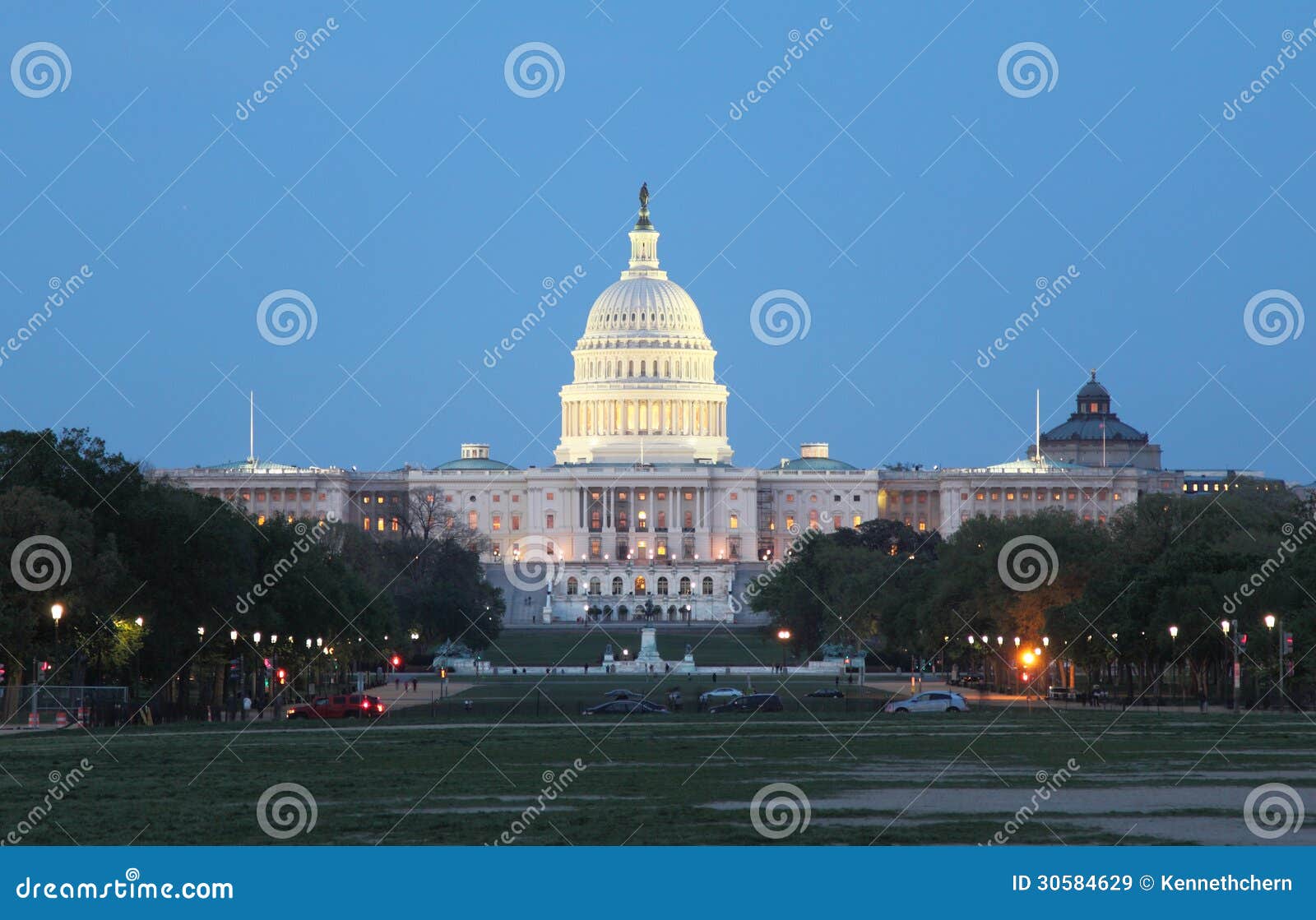 Washington DC night View stock image. Image of famous - 30584629