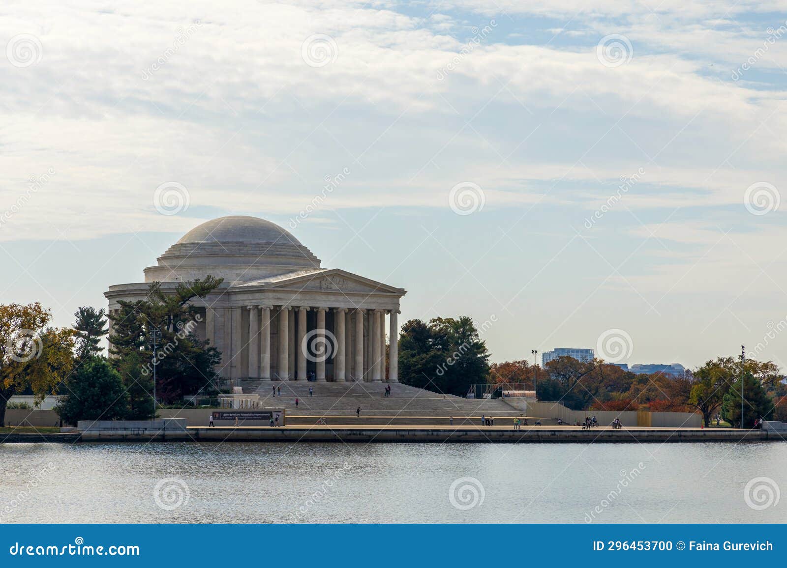 The View of the Thomas Jefferson Memorial from Across the Tidal Basin ...