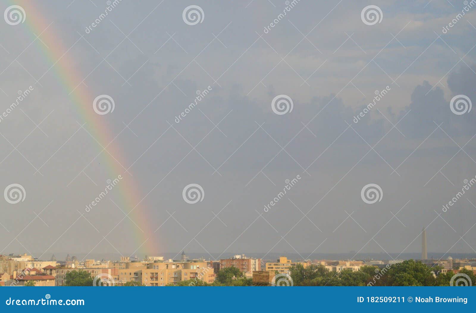Washington DC Rainbow stock image. Image of rainbow - 182509211