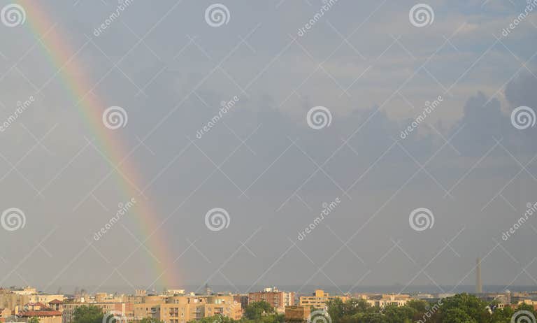 Washington DC Rainbow stock image. Image of rainbow - 182509211