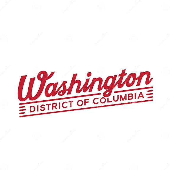 Washington Lettering Design. Washington, D.C. Typography Design. Vector ...