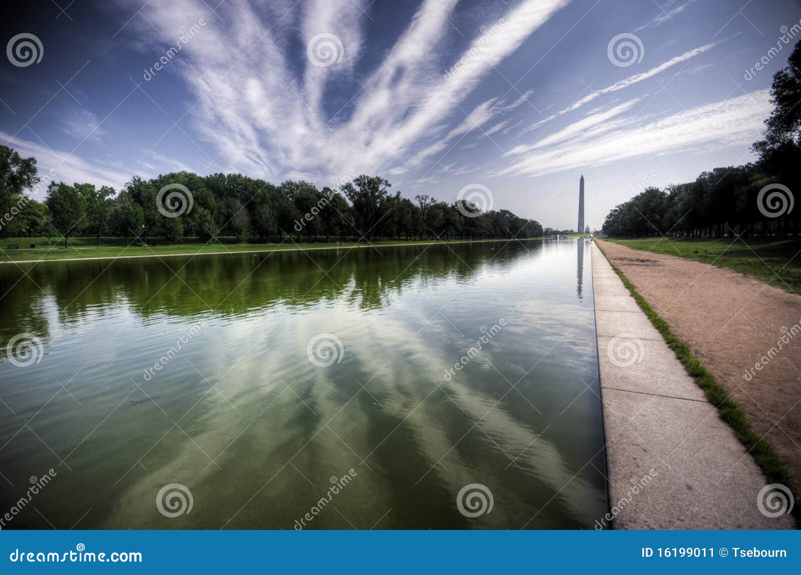 Washington DC Reflecting Pool Stock Image - Image of mall, urban: 16199011