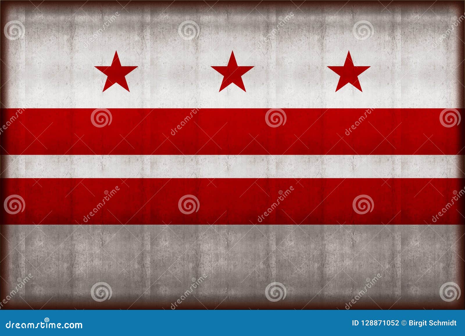 Washington Dc Rusty Flag Illustration Stock Illustration - Illustration ...