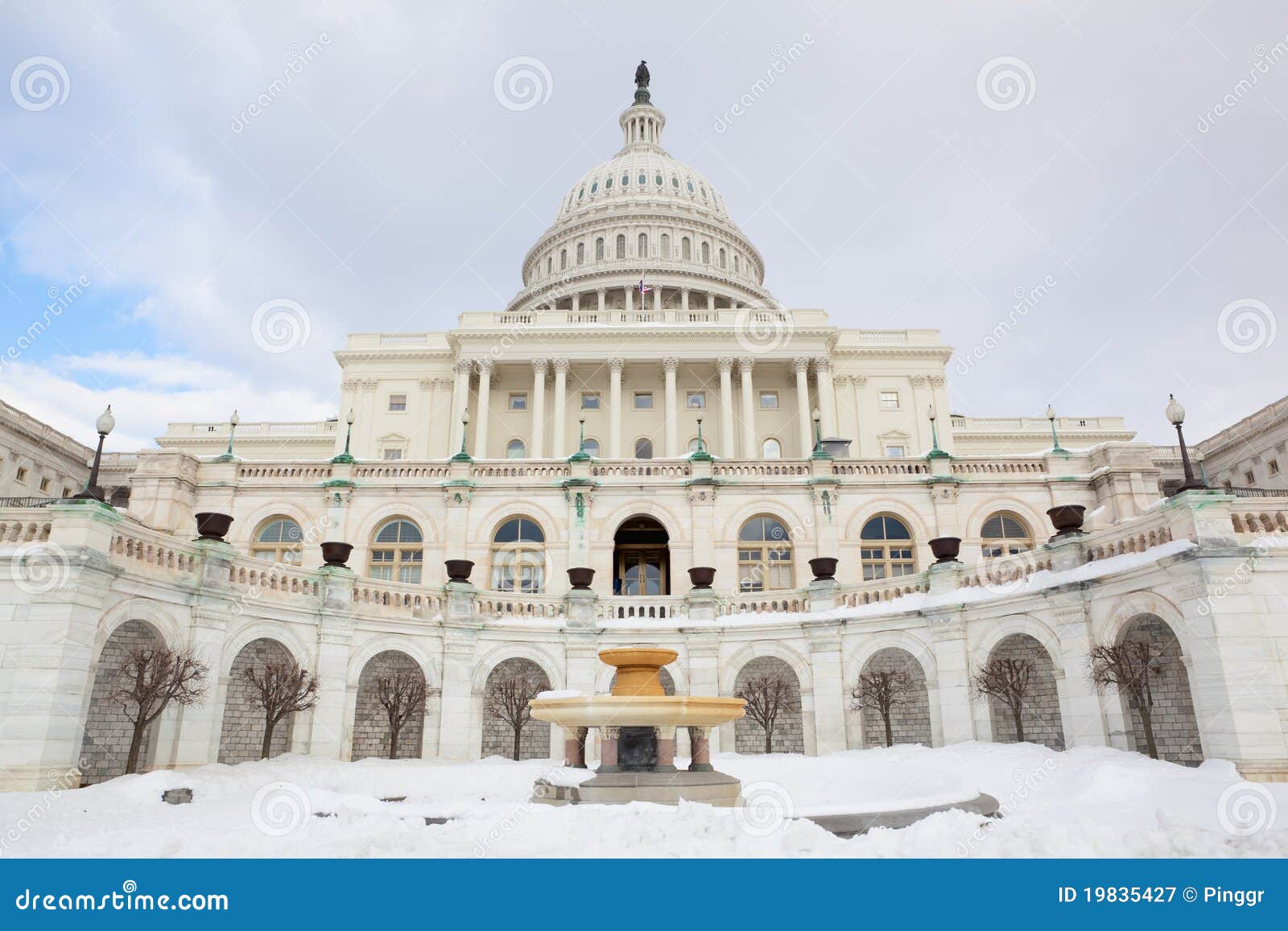 Washington DC, US Capitol Building Stock Image - Image of protest ...