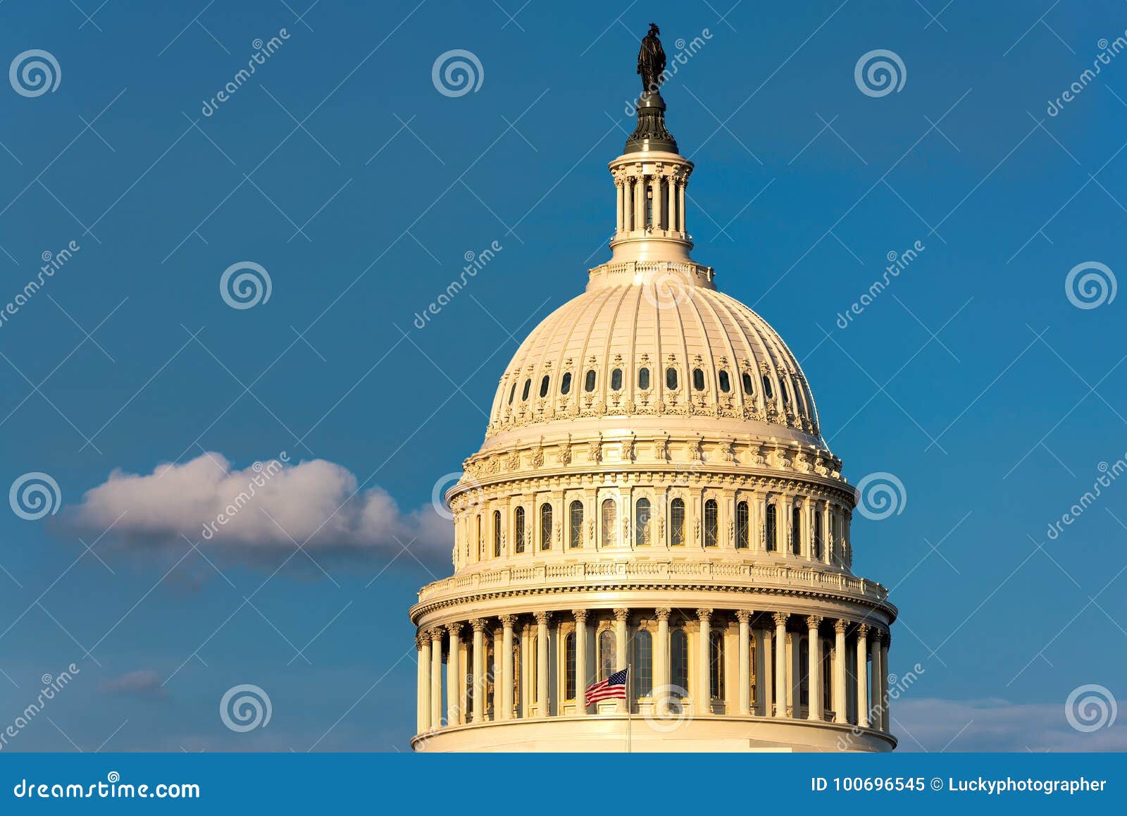Washington DC, US Capitol Building at Sunset Stock Image - Image of ...