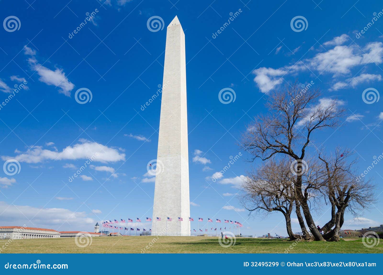 Washington DC, Washington Monument in Early Spring Stock Image - Image ...