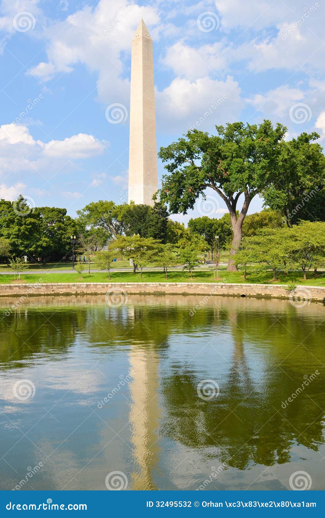 Washington DC, Washington Monument in Spring Stock Photo - Image of ...
