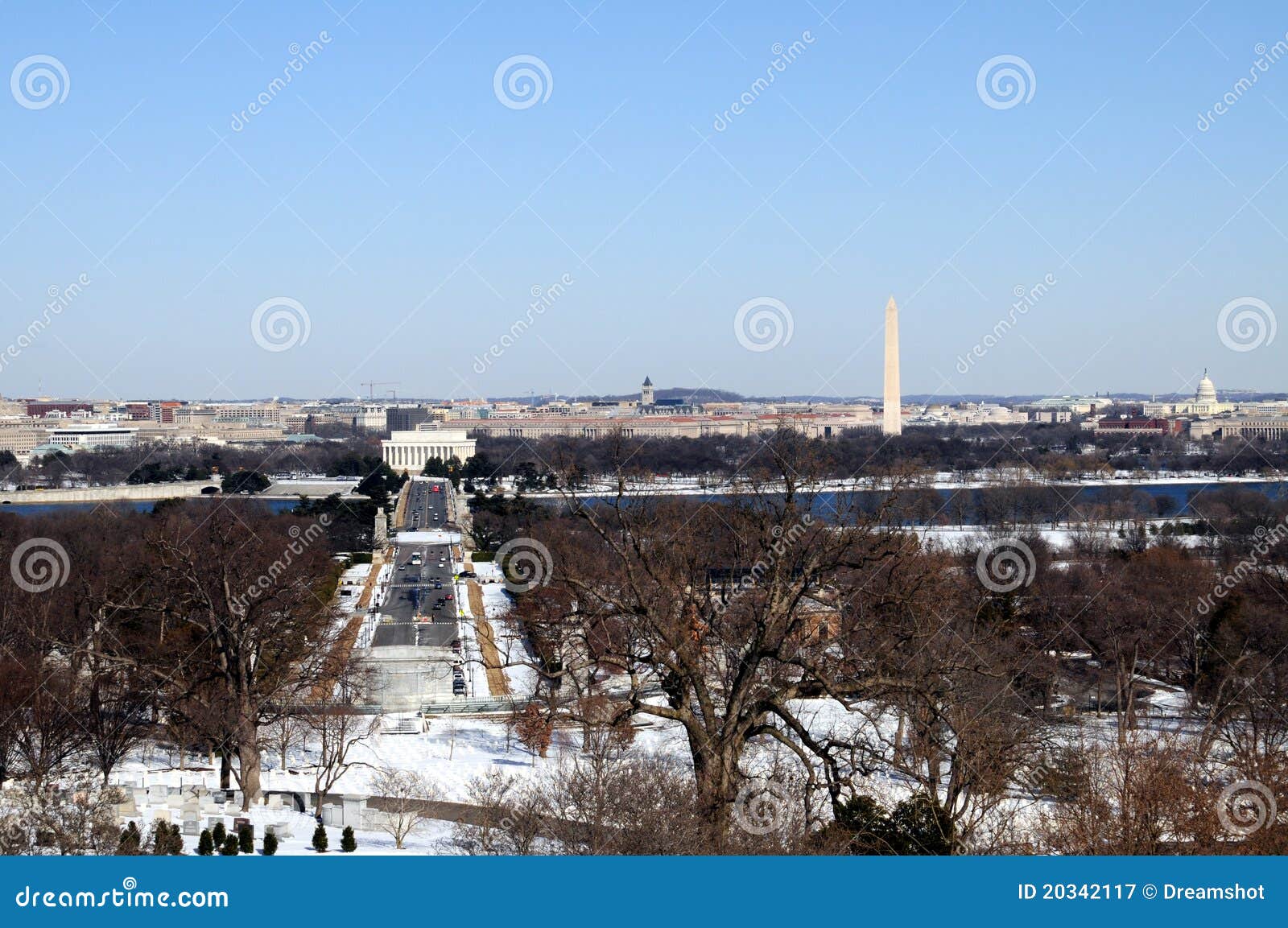 Washington DC in winter stock image. Image of landscape - 20342117