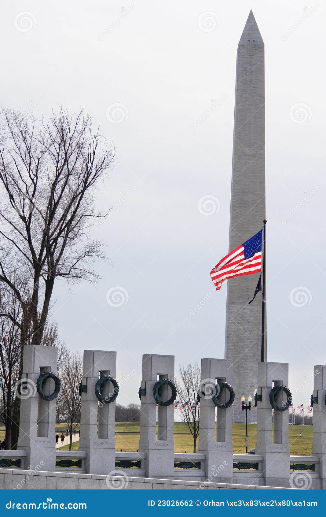 Washington DC, WWII Memorial and Monument Editorial Photography - Image ...