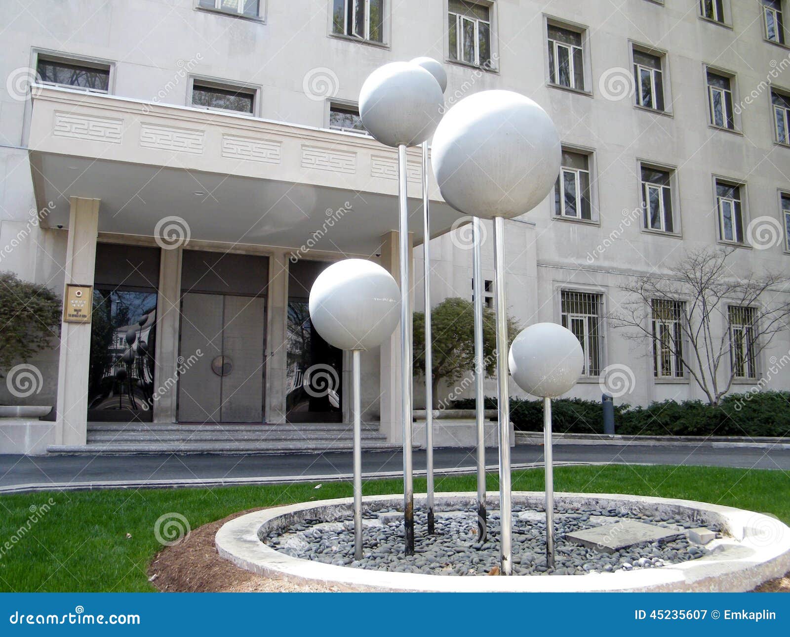 Washington Embassy of South Korea 2010 Stock Image - Image of flower ...